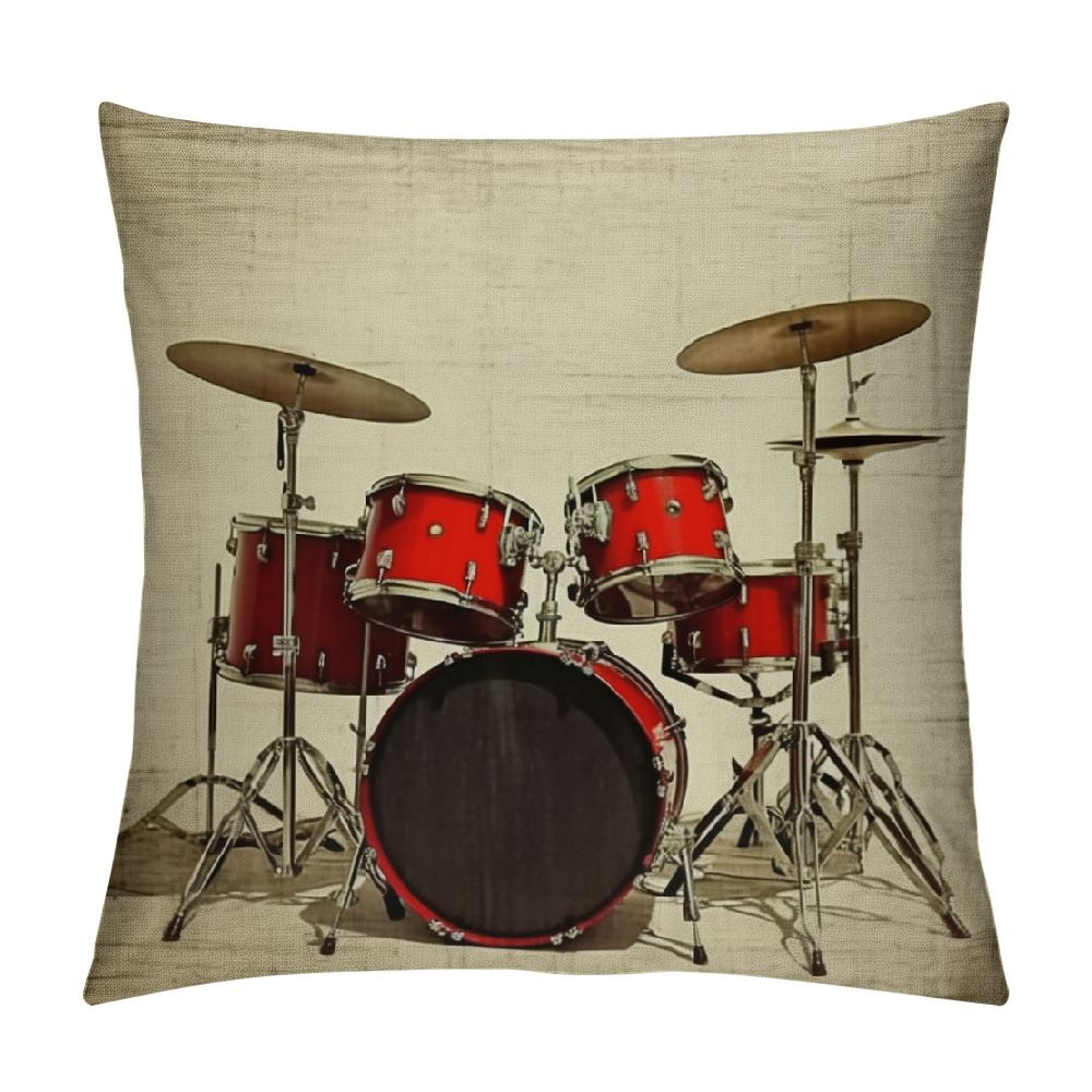 Shangniulu Music Pillows Rock N Roll Jazz Musical Instrument Drum Set ...