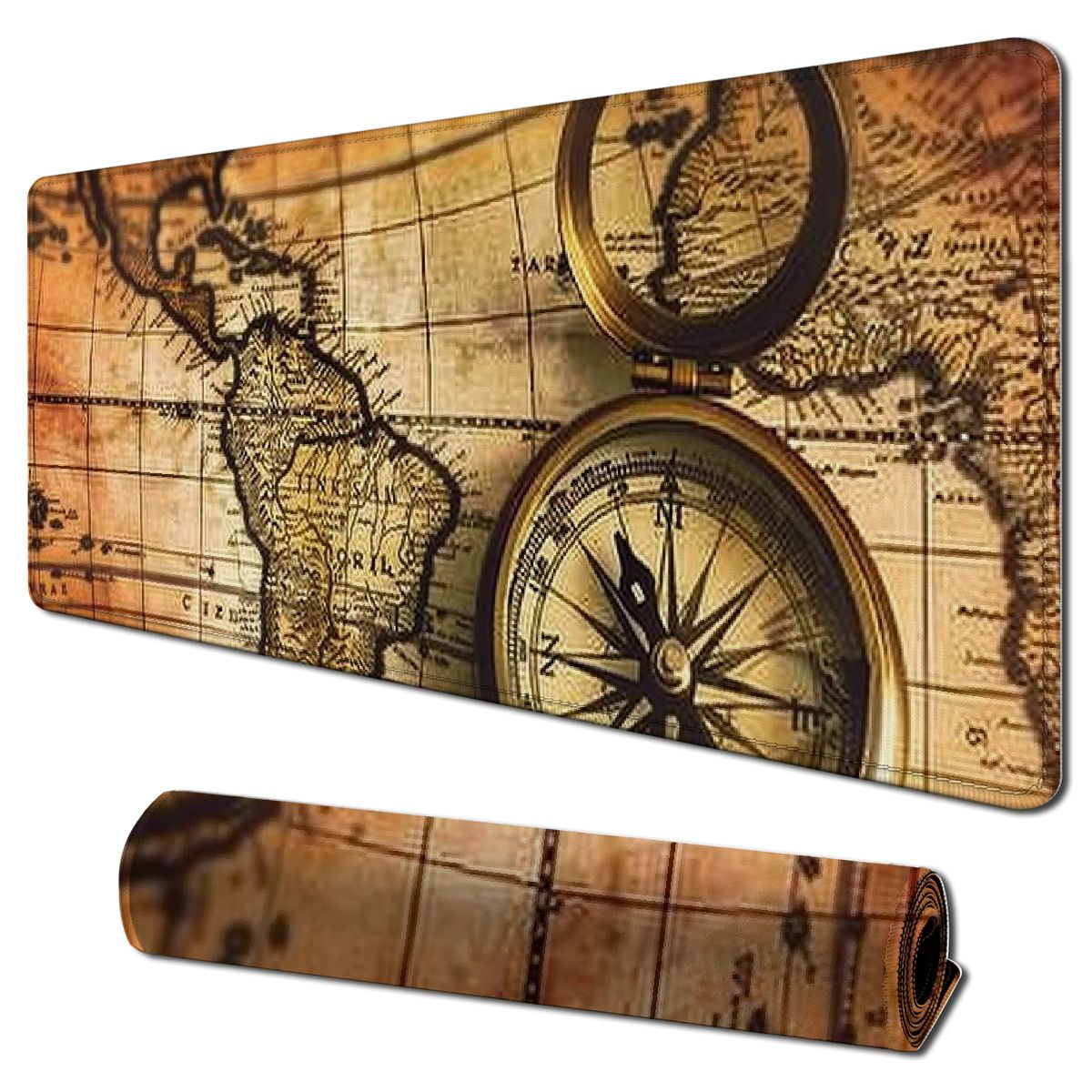 Shangniulu Nautical Chart Compass Large Mouse Pad, Extended Gaming ...