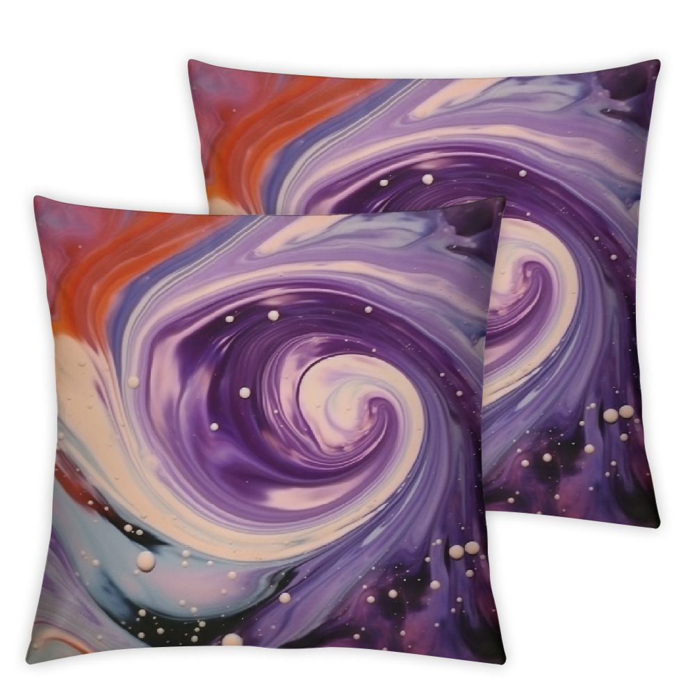 Shangniulu Pink Purple Violet Marble Glitter Throw Pillow Cover Set of ...