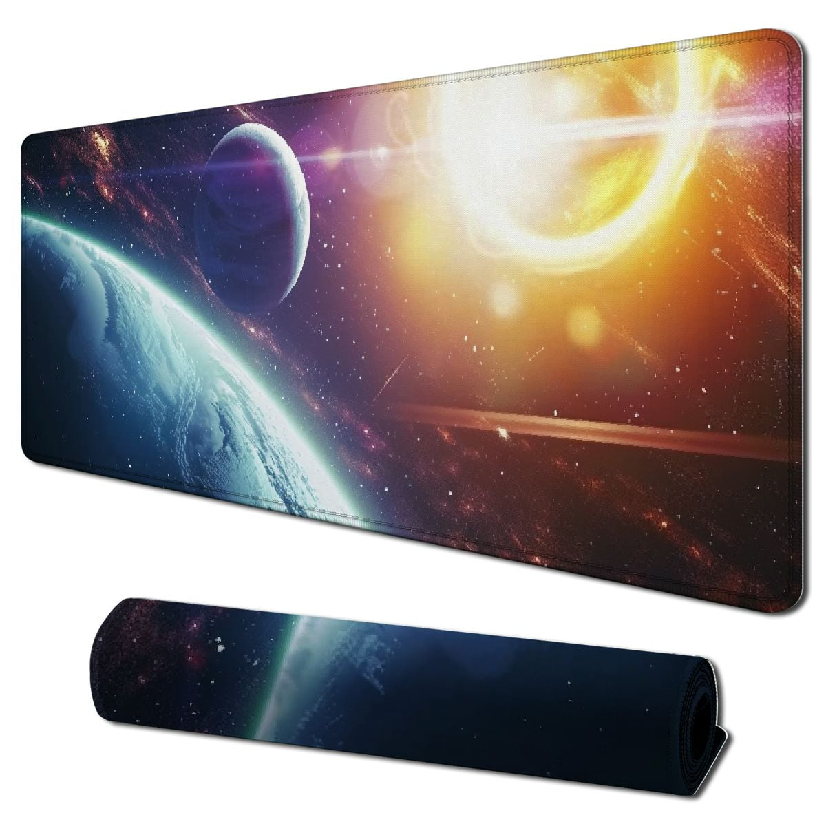Shangniulu Planets and Nebula in Space Extended Gaming Mouse Pad Large ...
