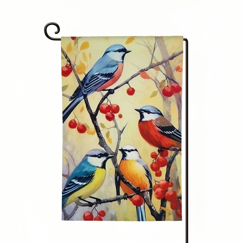 Shangniulu Red Bird Garden Flag Tree Birds Flag Small Hummingbird ...