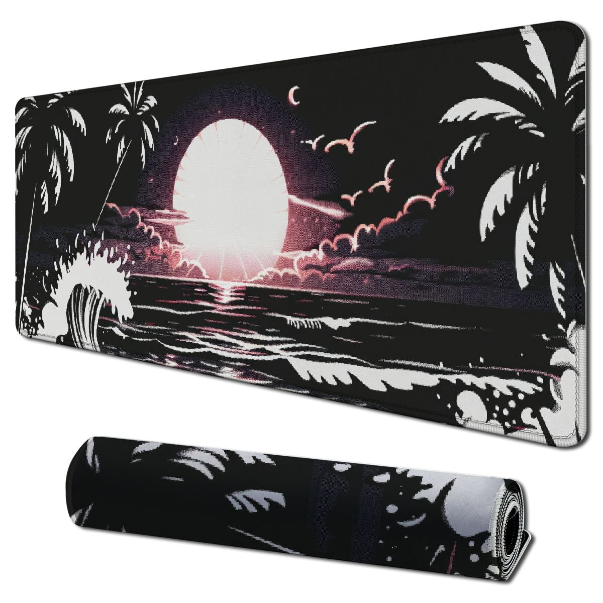 Shangniulu Sea Wave Large Mouse Pad - Sunset Gaming Gaming Mouse Pad ...