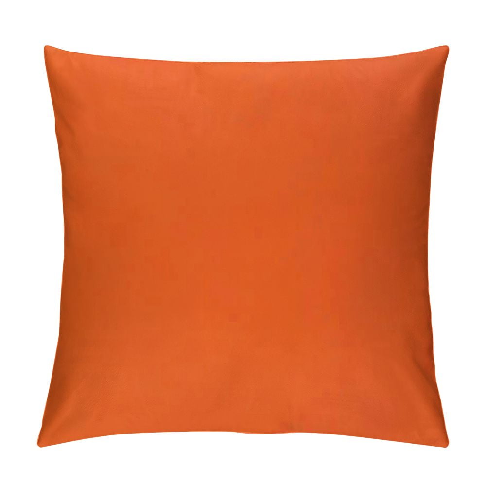 Shangniulu Short Plush Pillow Covers Bright Orange Square Pillow Case ...