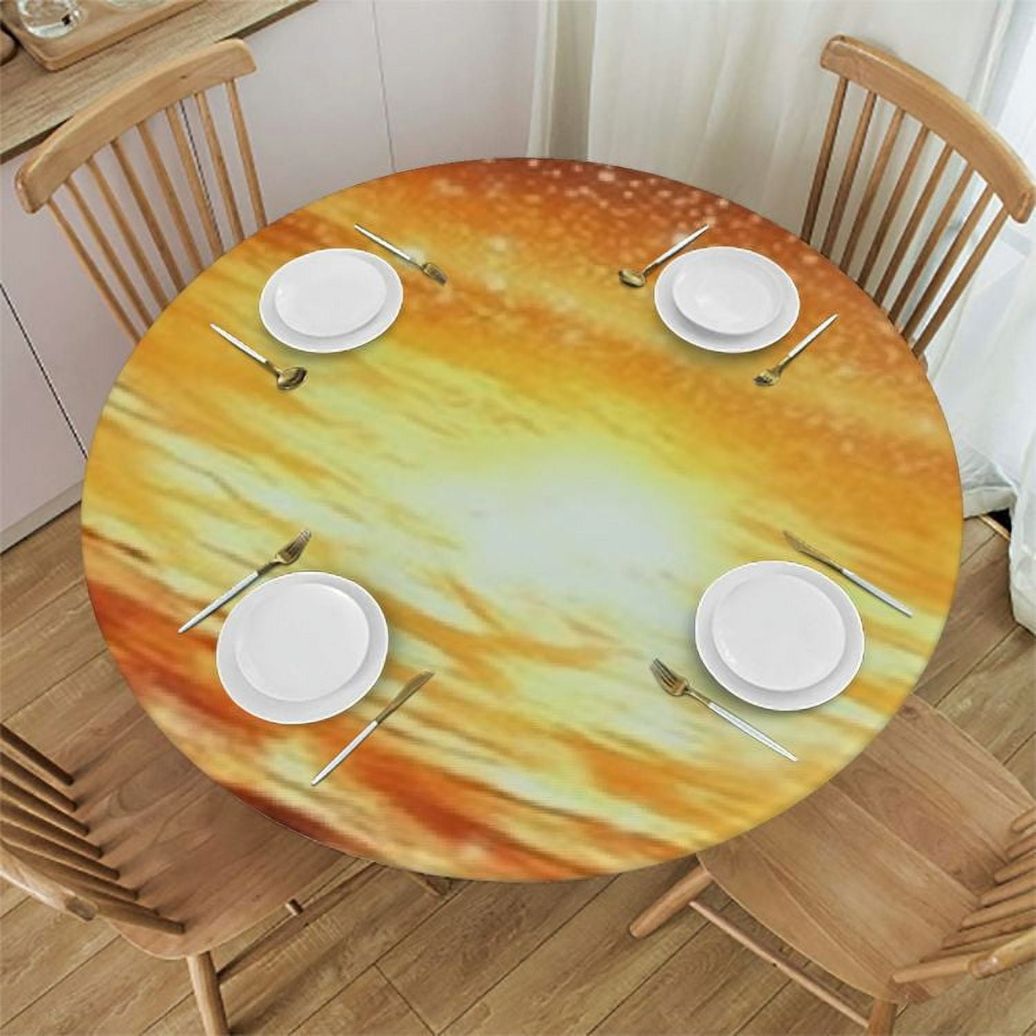 Shangniulu Spiral Galaxy Tablecloth Round Incredibly Deep Space Starry ...