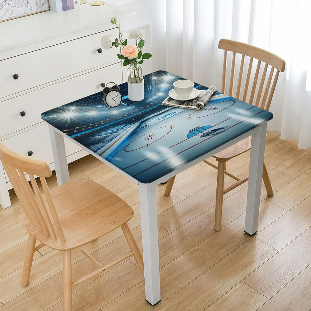 Shangniulu Square Fitted Tablecloth, Photo of a Full of People Fans ...