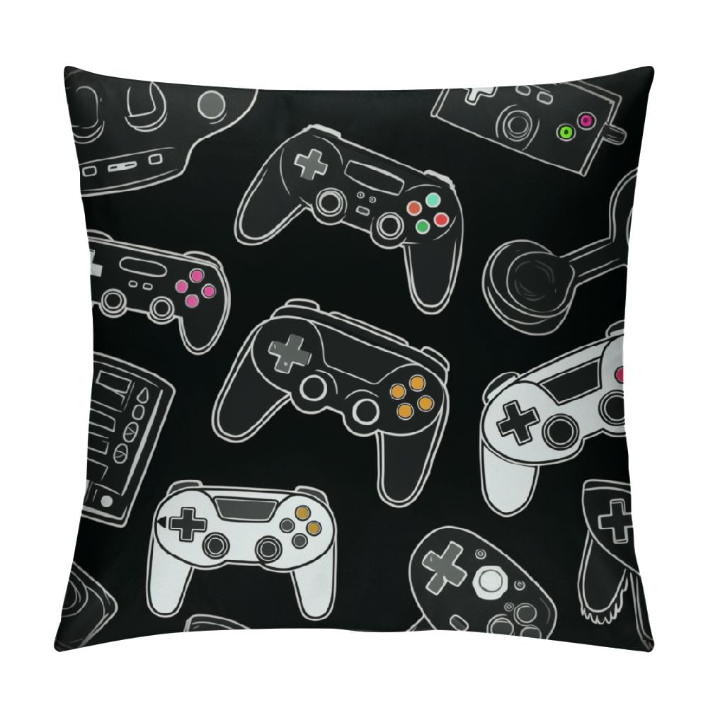 Shangniulu Video Game Controller Background Throw Pillow Covers Gaming ...