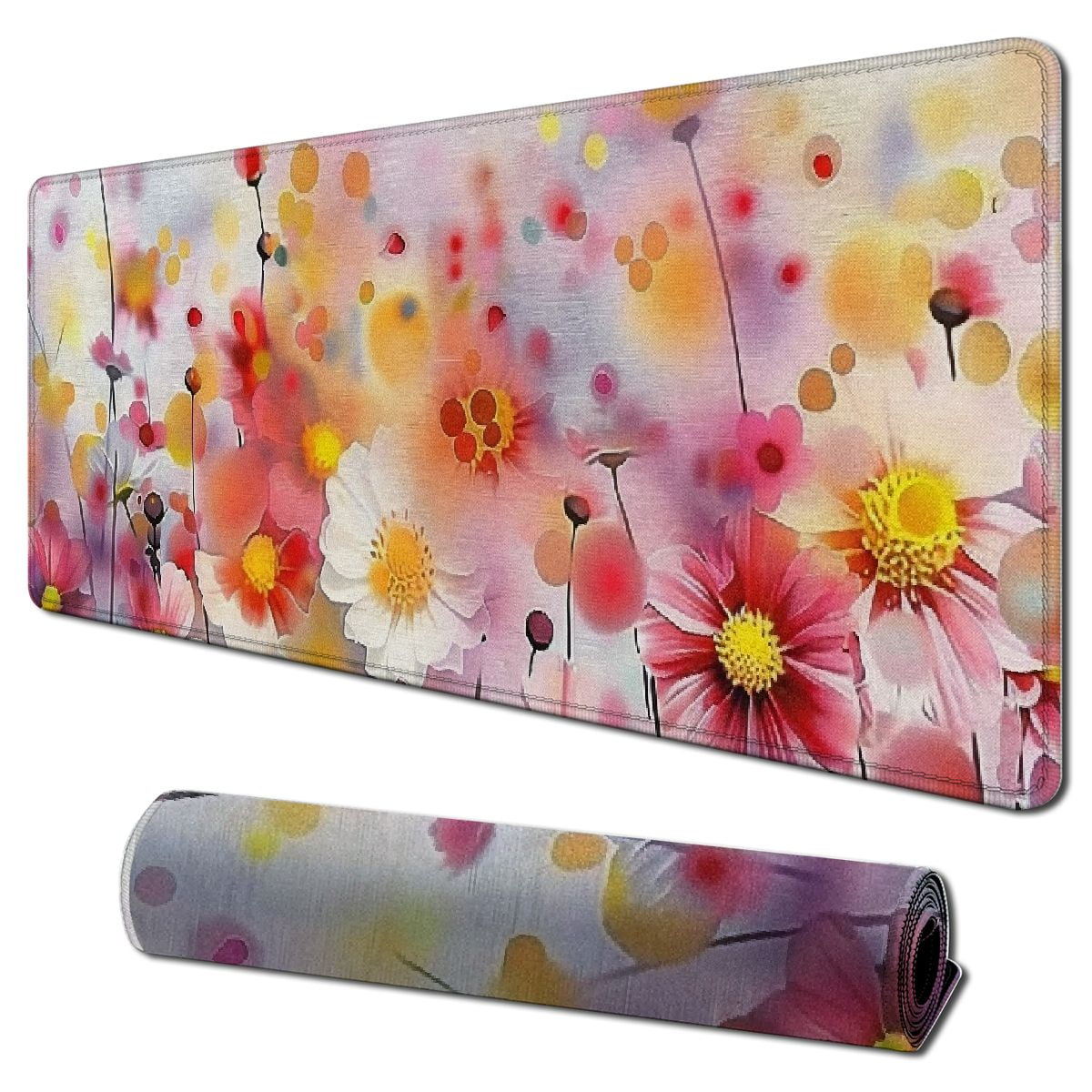 Shangniulu Watercolor Flower Mouse Pads, Flowers in Soft Colors and ...