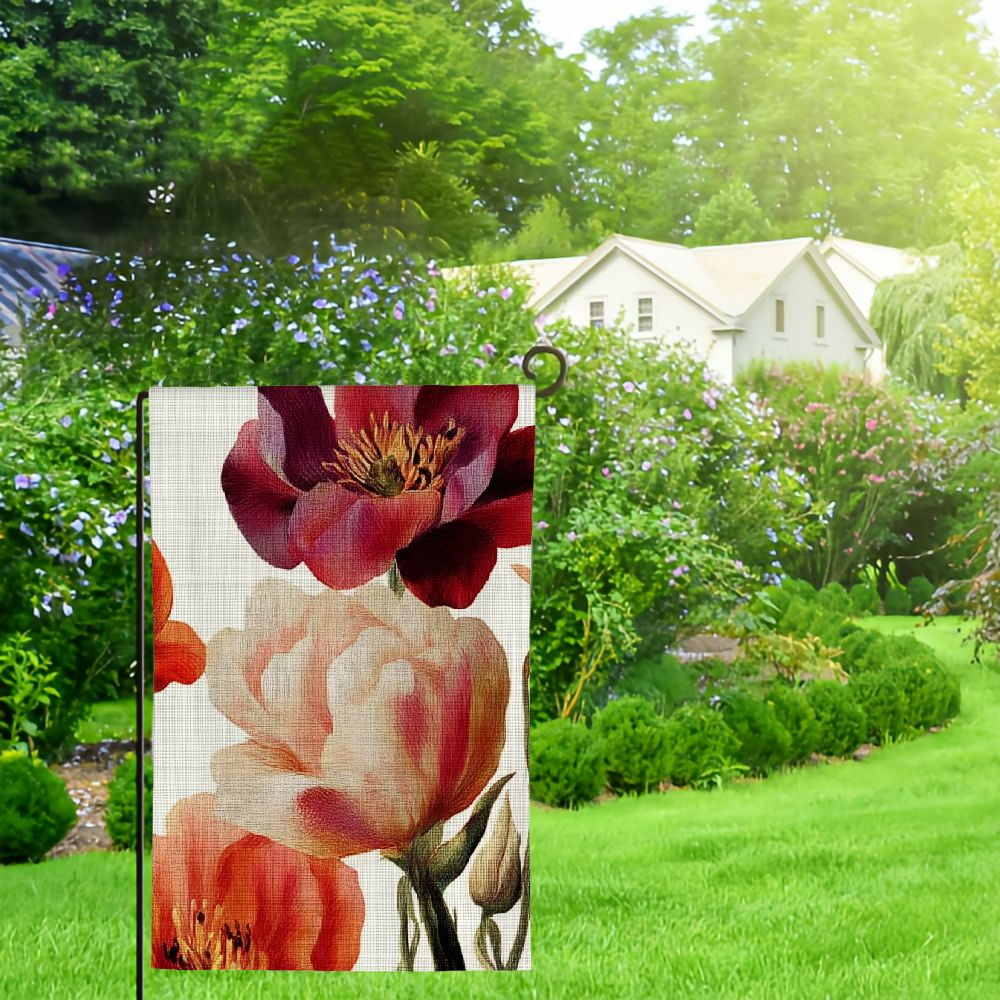 Shangniulu Welcome Spring Flower Garden Flag Seasonal Spring Watercolor ...