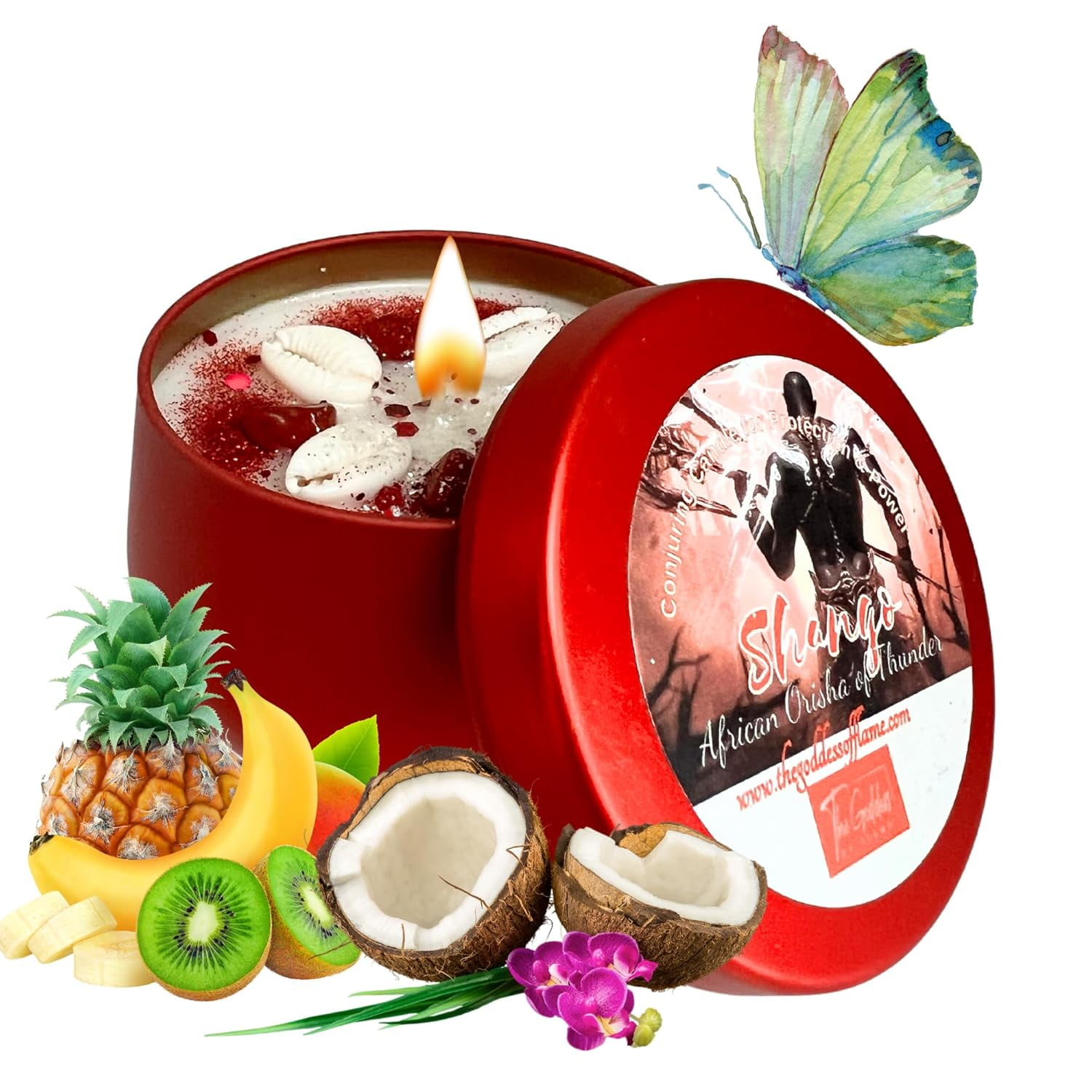 Shango Spiritual Candle (Orisha of Storms and Thunder) for protection ...