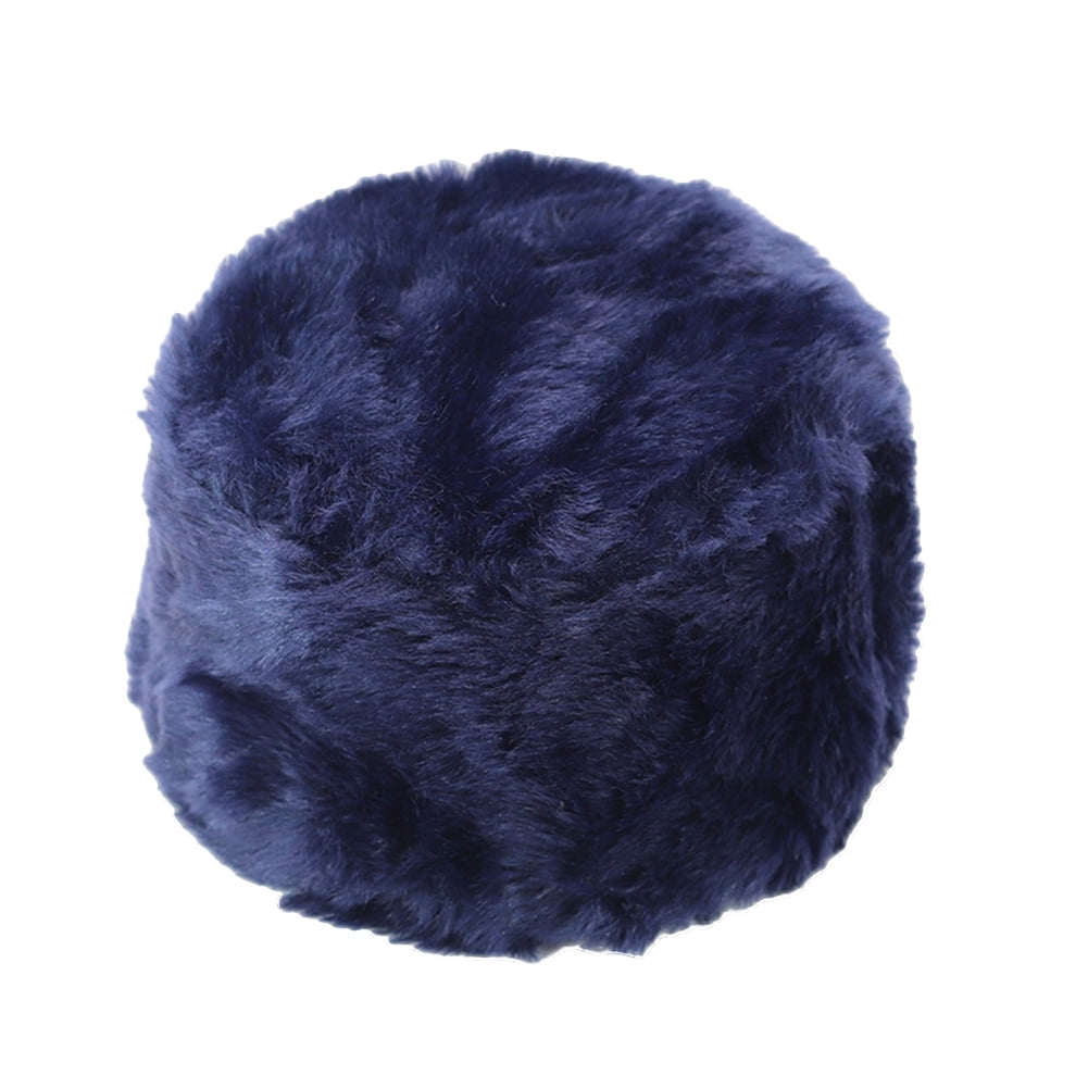 Shangqer Winter Russian Women Men Fluffy Faux Fur Solid Color Ear ...