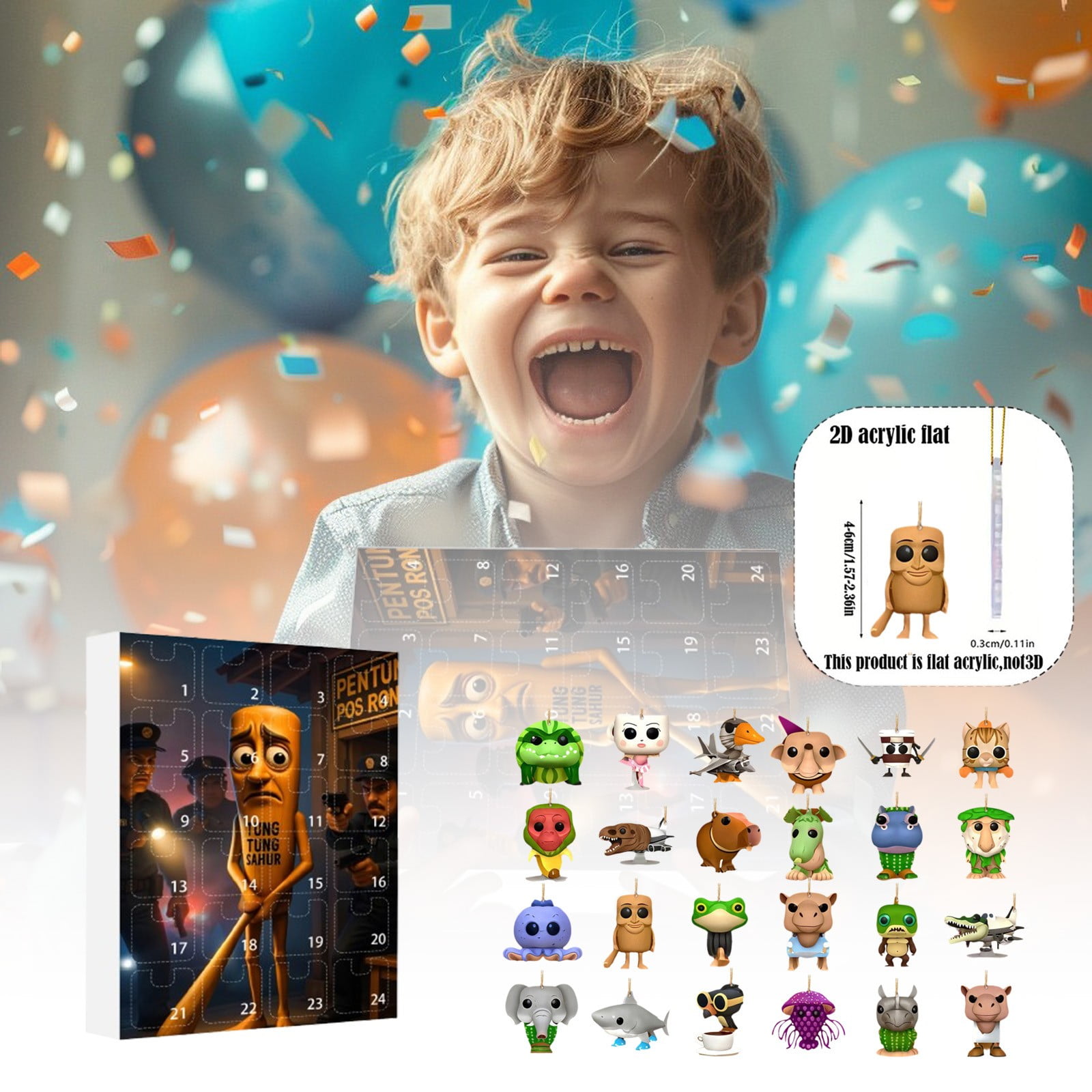 Shanhaijing 24 Days of Italian Brainrot Pendant Advent Calendar ...