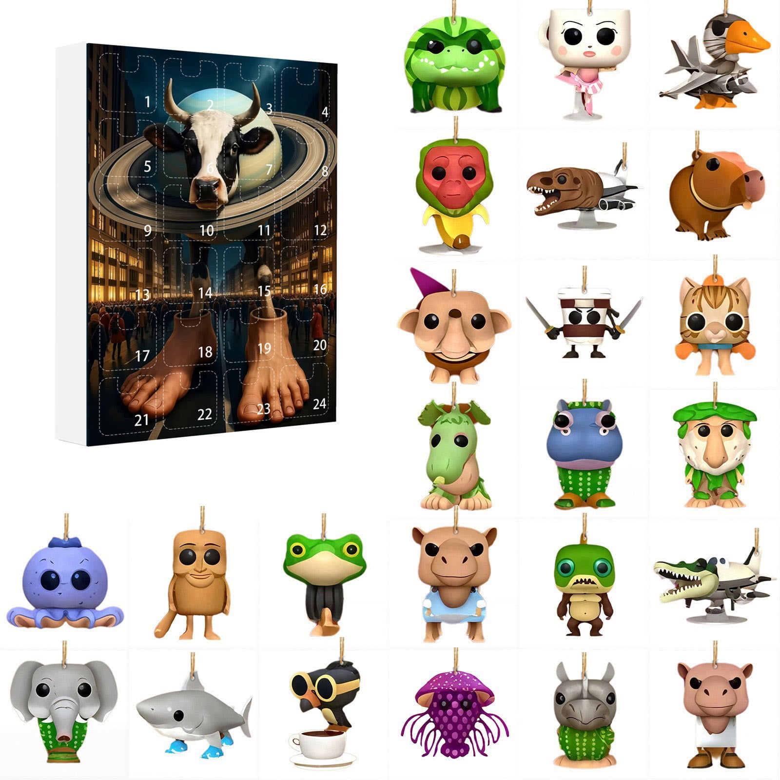 Shanhaijing 24 Days of Italian Brainrot Pendant Advent Calendar ...
