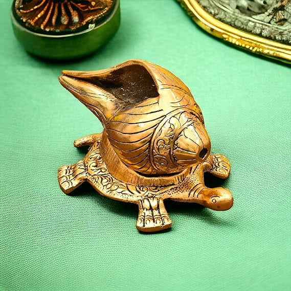 Shank Kachhua Stand Turtle for Vastu Feng Sui,Kachua Yantra for Good ...