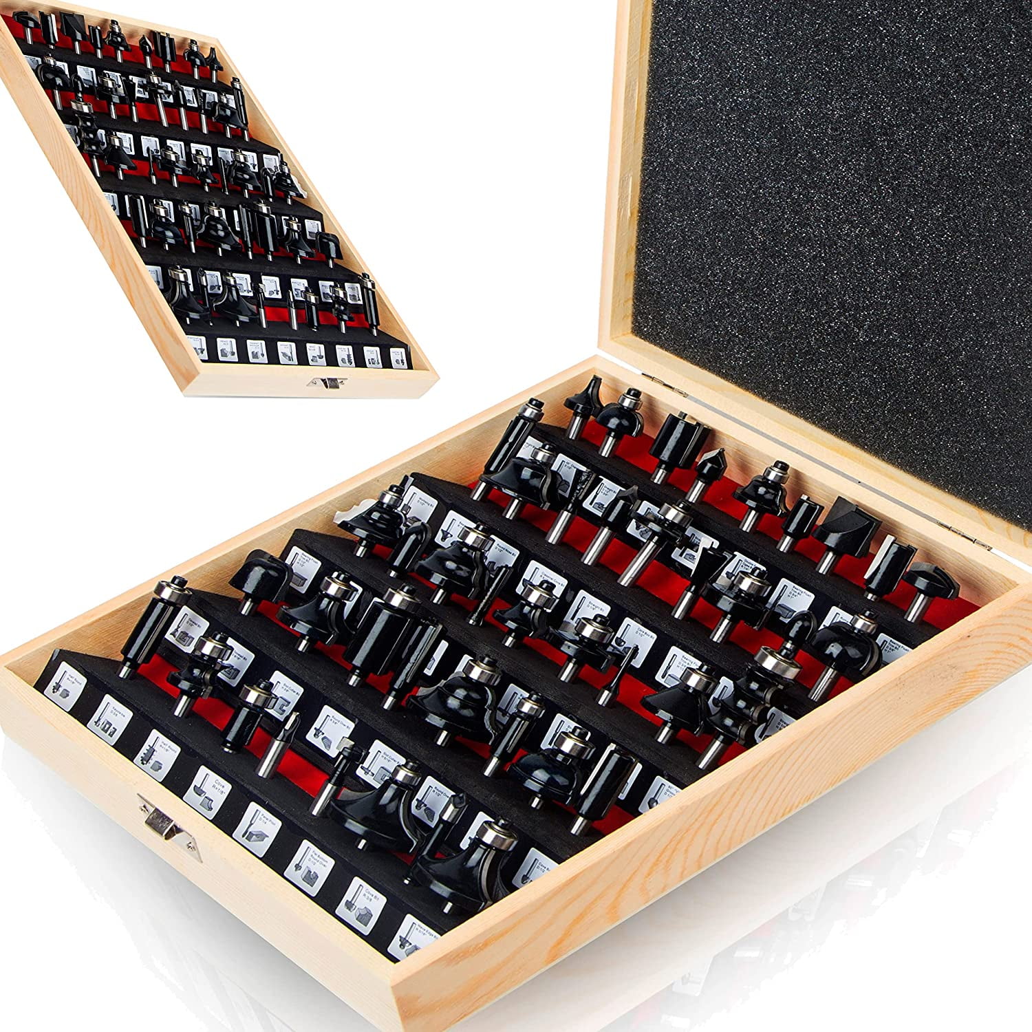 Shank Router Bits Flooring Router Bit Set, Wood Milling Cutter ...