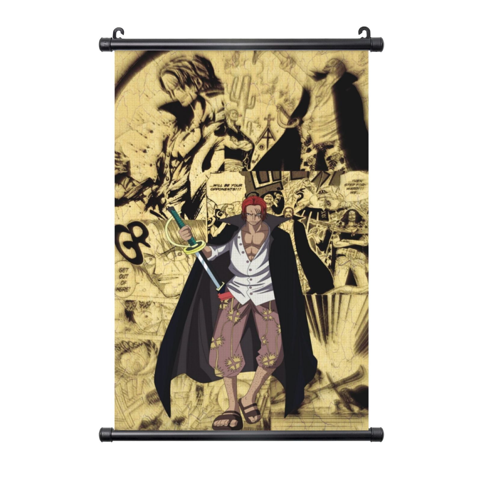 Shanks Poster Plastic Shaft Wall Hanging Banner Artwork Canvas Wall Art ...