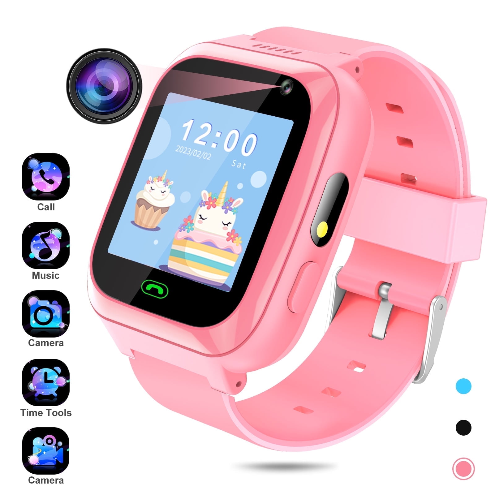 SHANNA Kids' Smart Watch with SIM Card, Text, Call, Games, Camera ...