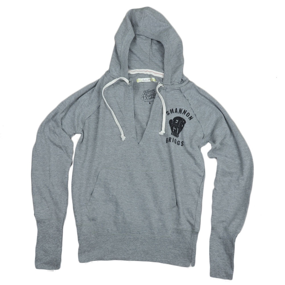 Shannon Briggs The Cannon Lets Go Champ Womens V Neck Sweater Hoodie ...