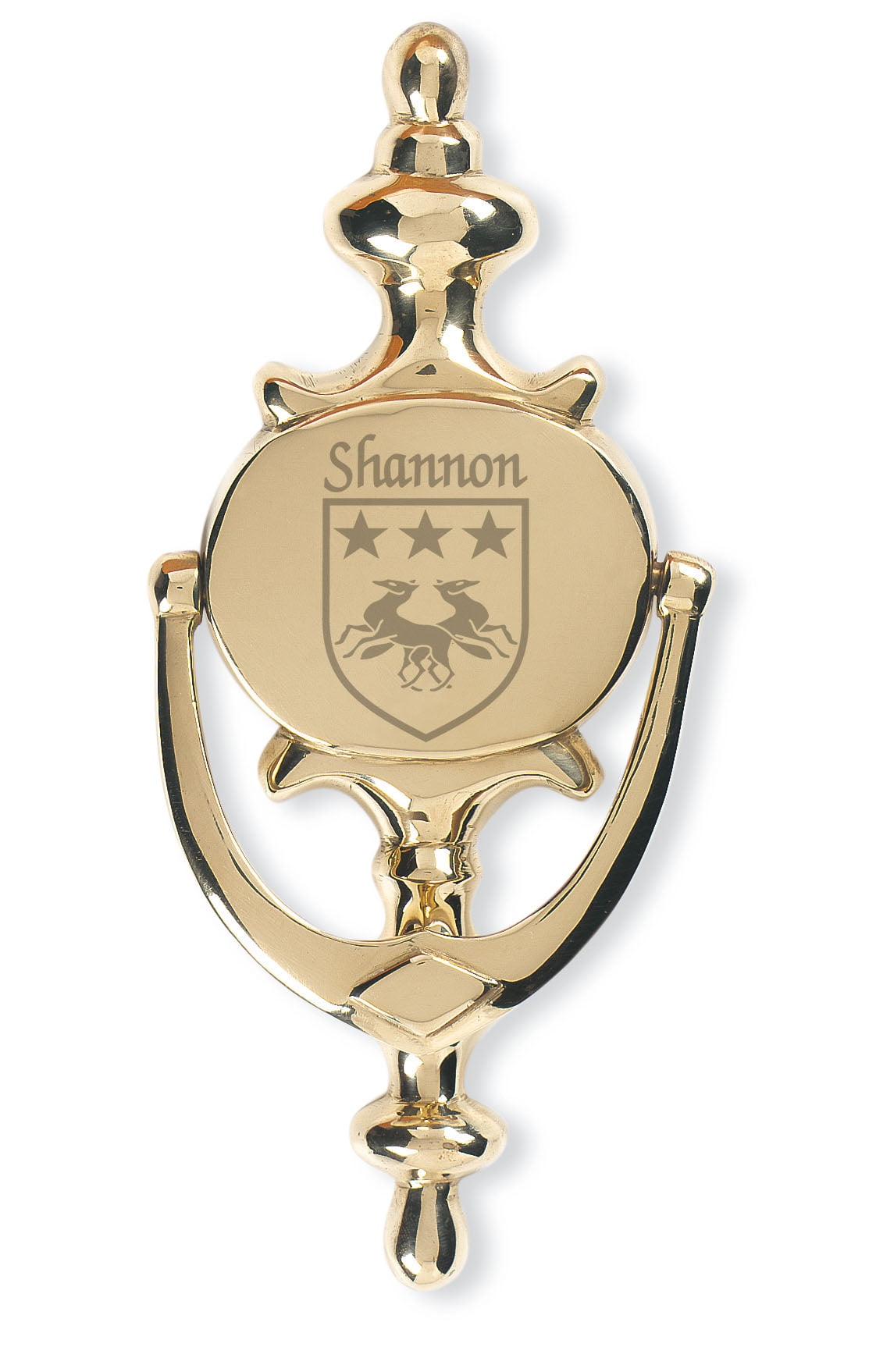 Shannon Irish Coat of Arms Brass Door Knocker - Walmart.com