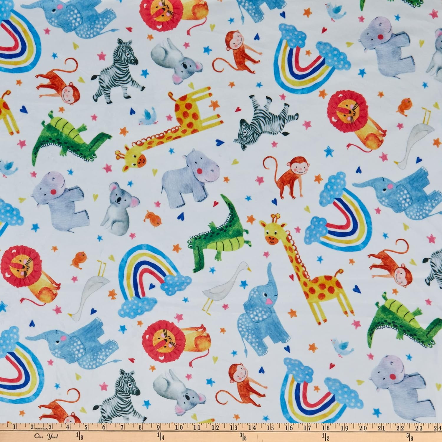 Shannon Minky Digital Cuddle Storybook Multi, Fabric By The Yard ...