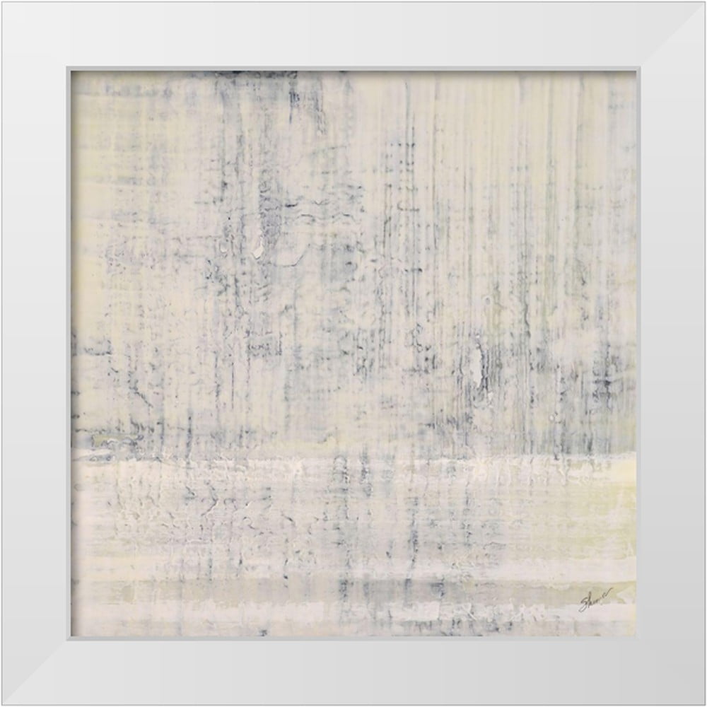 Shanti, Shima 15x15 White Modern Wood Framed Museum Art Print Titled ...