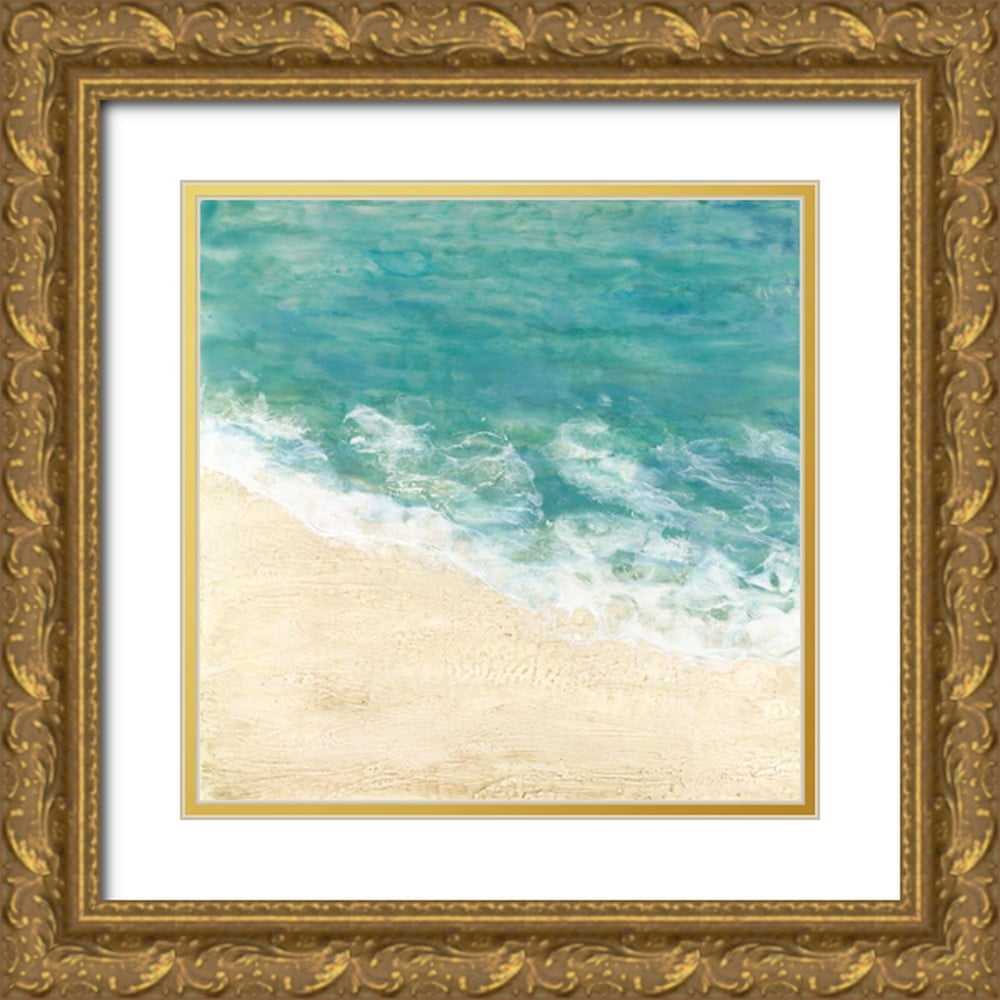 Shanti, Shima 20x20 Gold Ornate Wood Framed with Double Matting Museum ...