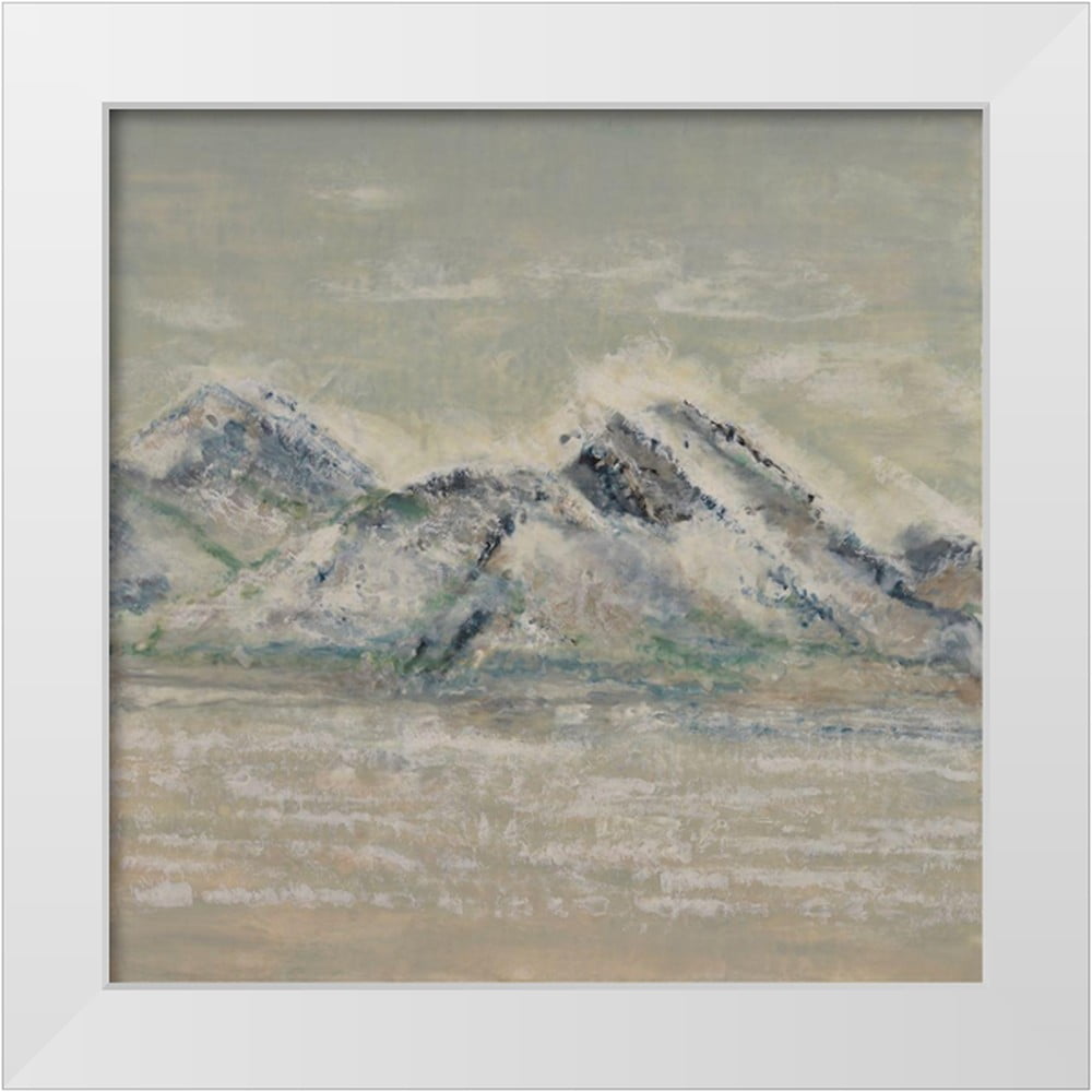 Shanti, Shima 20x20 White Modern Wood Framed Museum Art Print Titled ...