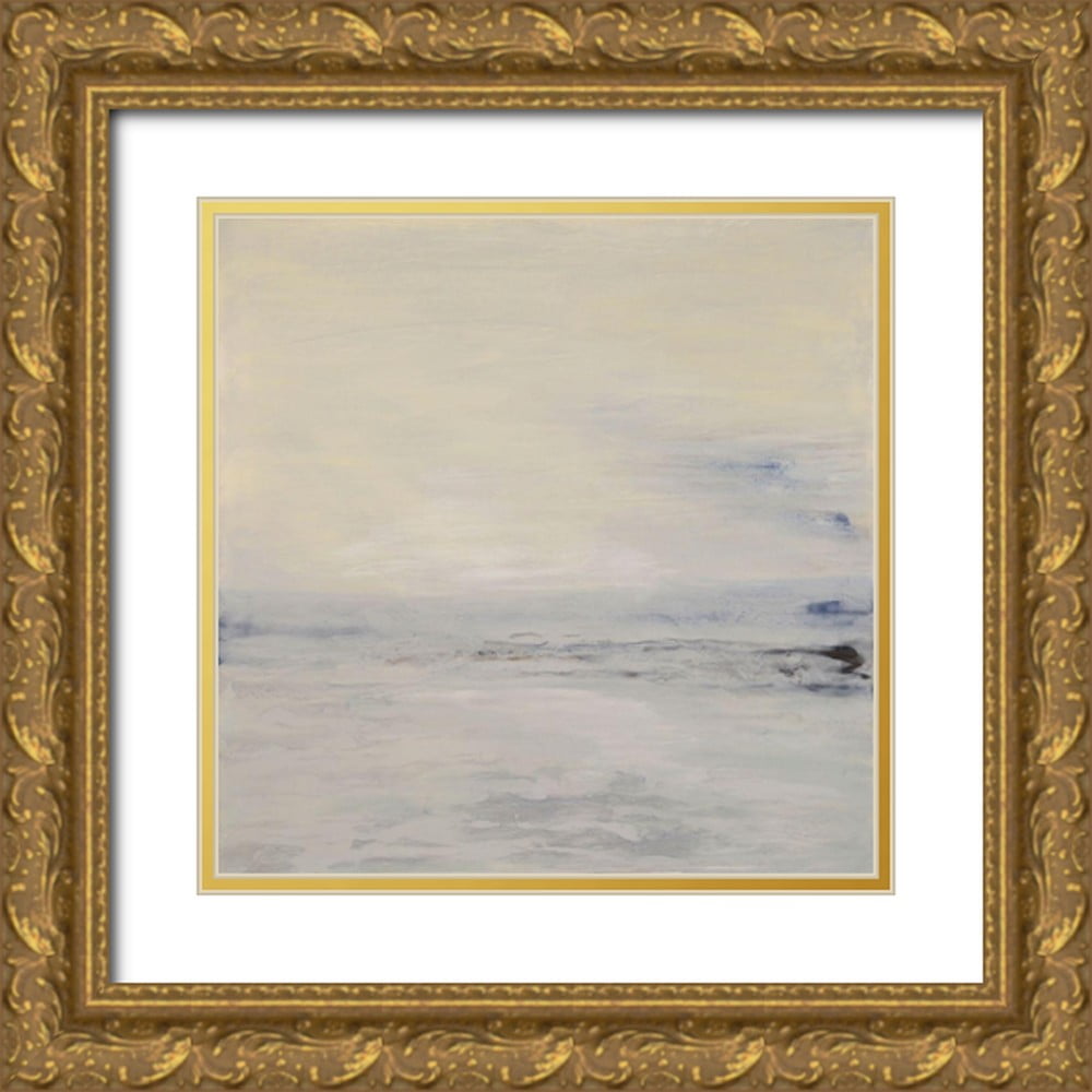 Shanti, Shima 26x26 Gold Ornate Wood Framed with Double Matting Museum ...
