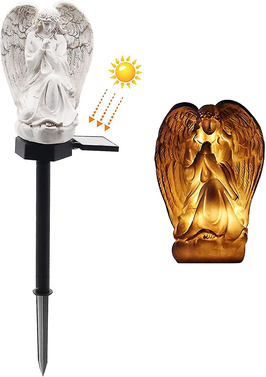 Shao Solar Light Outdoor Angle For Cemetery Led Waterproof Angel Lamp ...