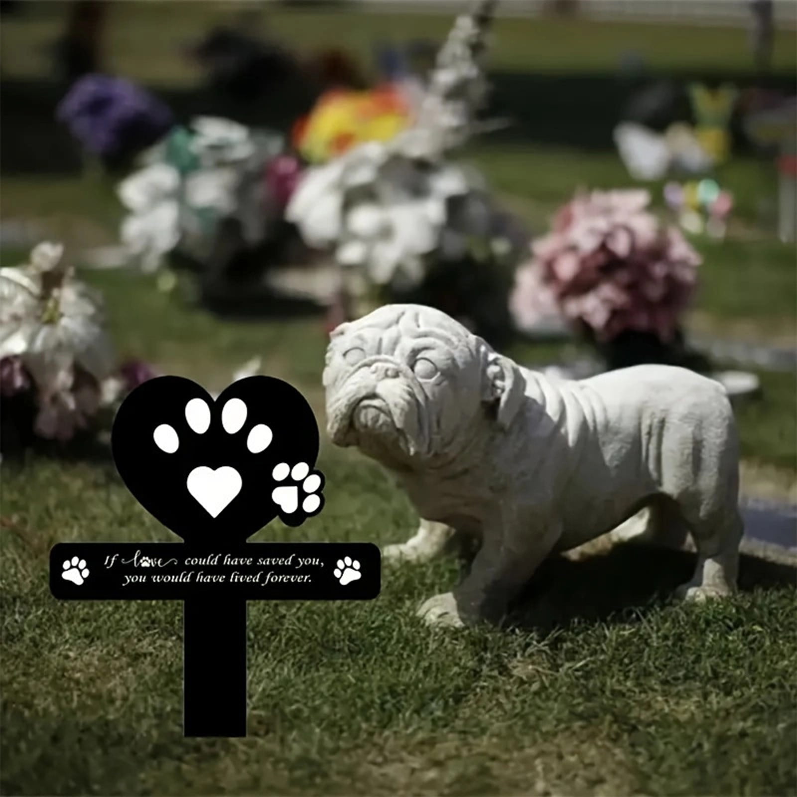 ShaoXinWan Dog and Cats Crosses Memorial Pet Loss Plaques - Memorial ...