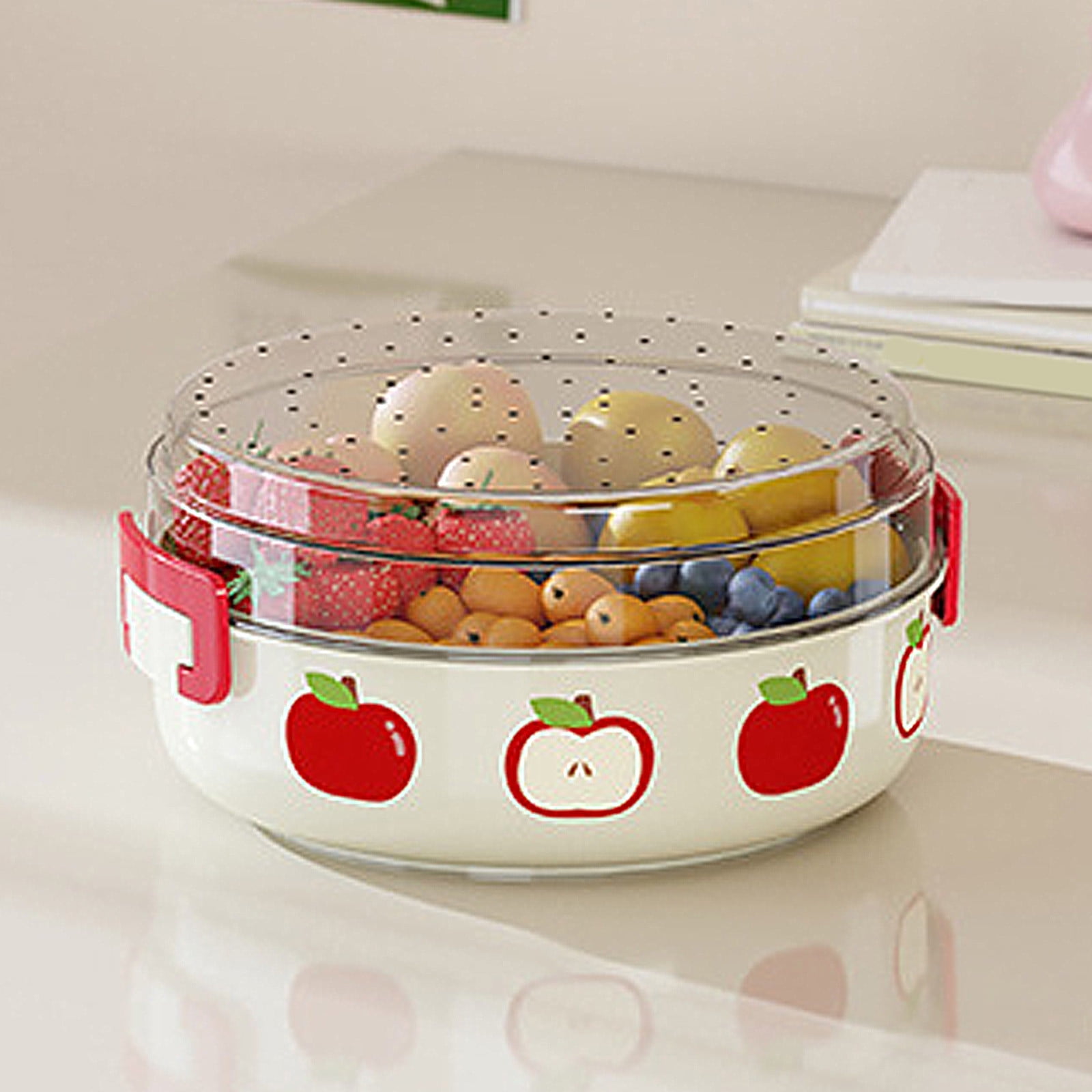 ShaoXinWan Dopamine Double Leaching Fruit Plates, Dry Fruit Snack ...