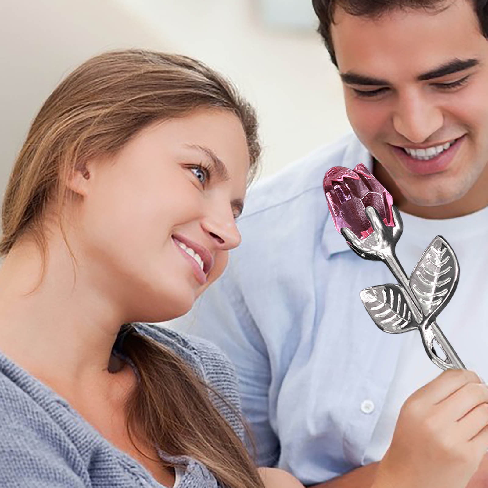 ShaoXinWan Eternal Love Crystal Flower with Roses Design - Feng Shui ...