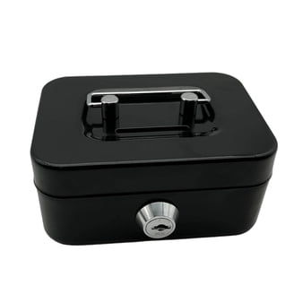 HASACHYL, Cash Box, Green, Locking with Handle, 4.53x3.78x2.28 Inch ...