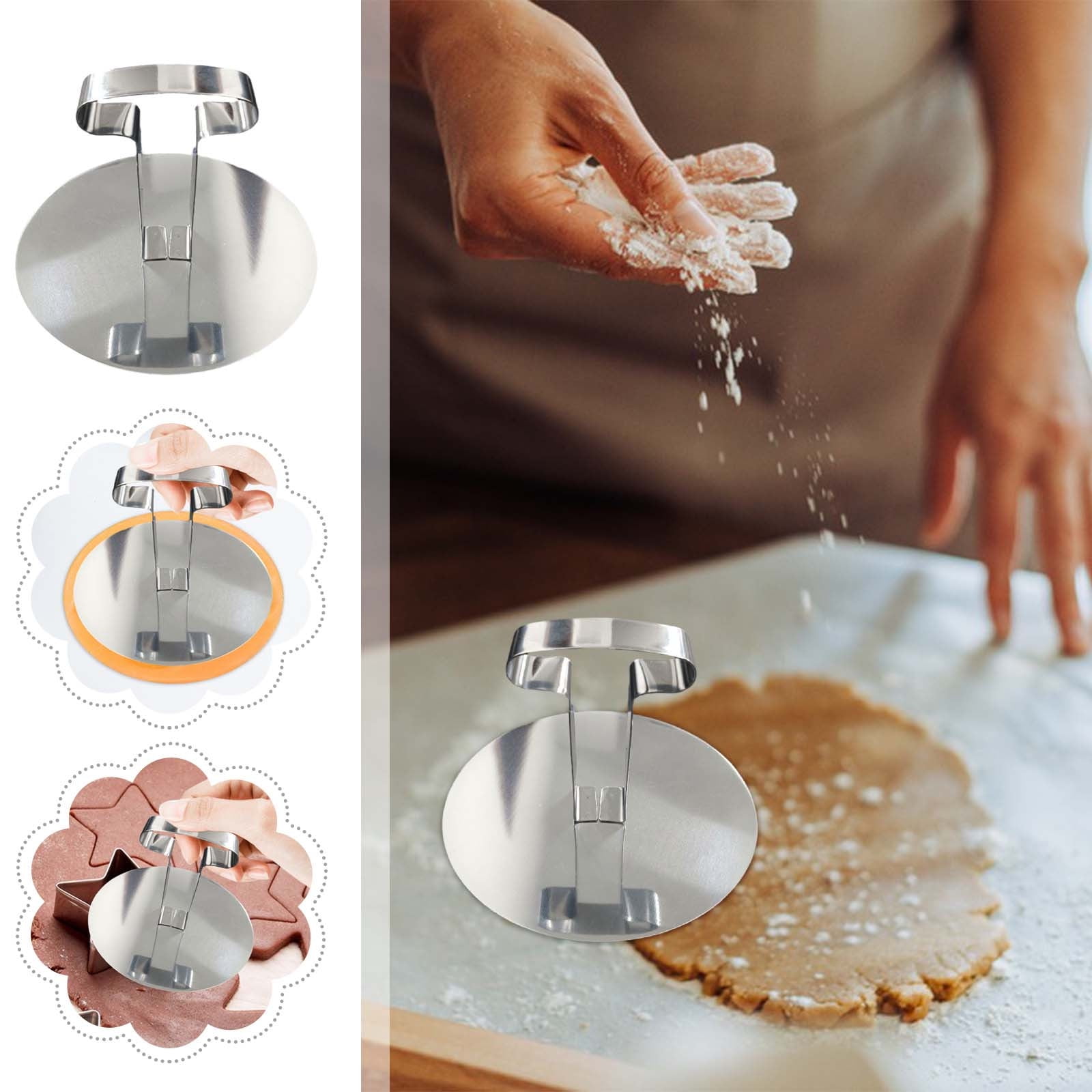 ShaoXinWan Metal Tool for Flattening Sugar Cakes, Cookie Mold ...