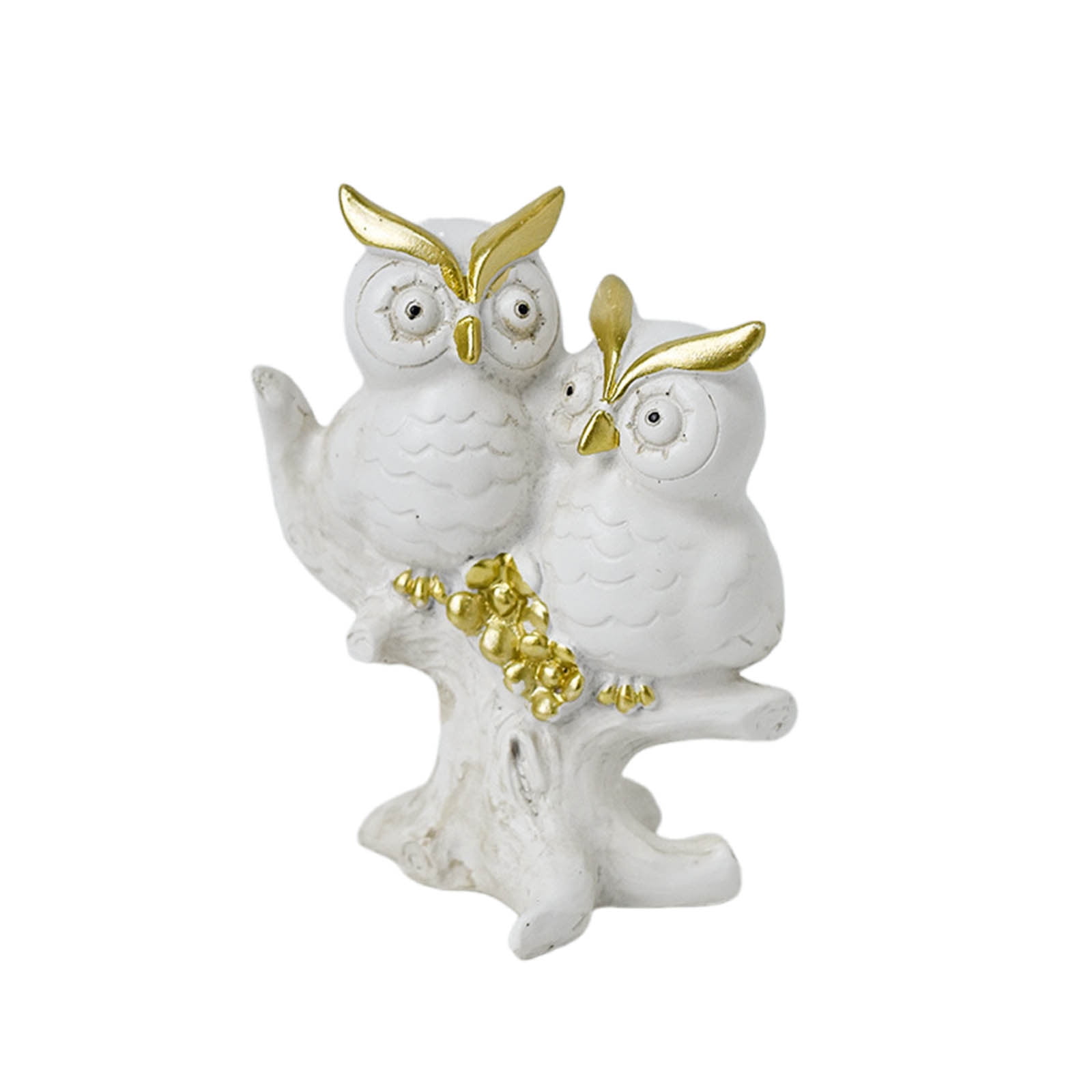 ShaoXinWan Resin Owl Statue - Collectible Desk Figurine, Bird Sculpture ...
