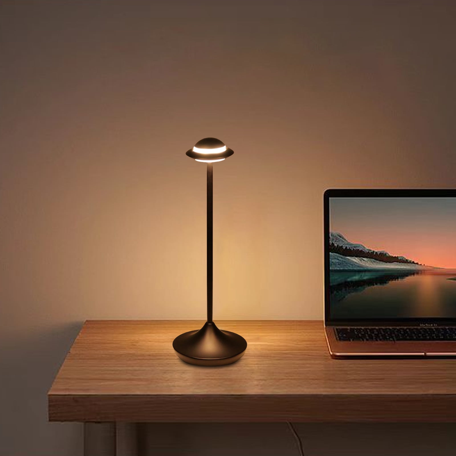ShaoXinWan UFO Touch Table Lamp - Metal Night Light Bar, Stylish Home ...