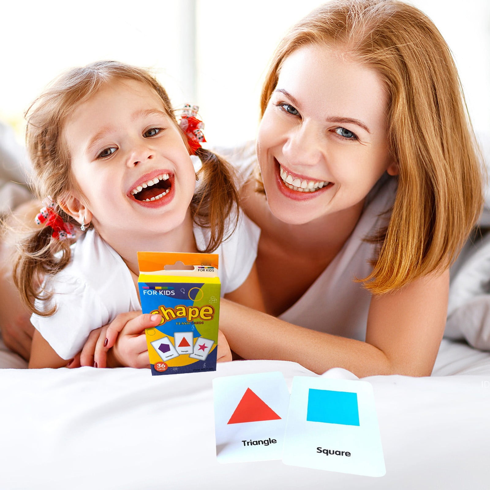 Shape Flash Cards, 36 Cards, Small Boxes for Toddlers, FlashCards ...