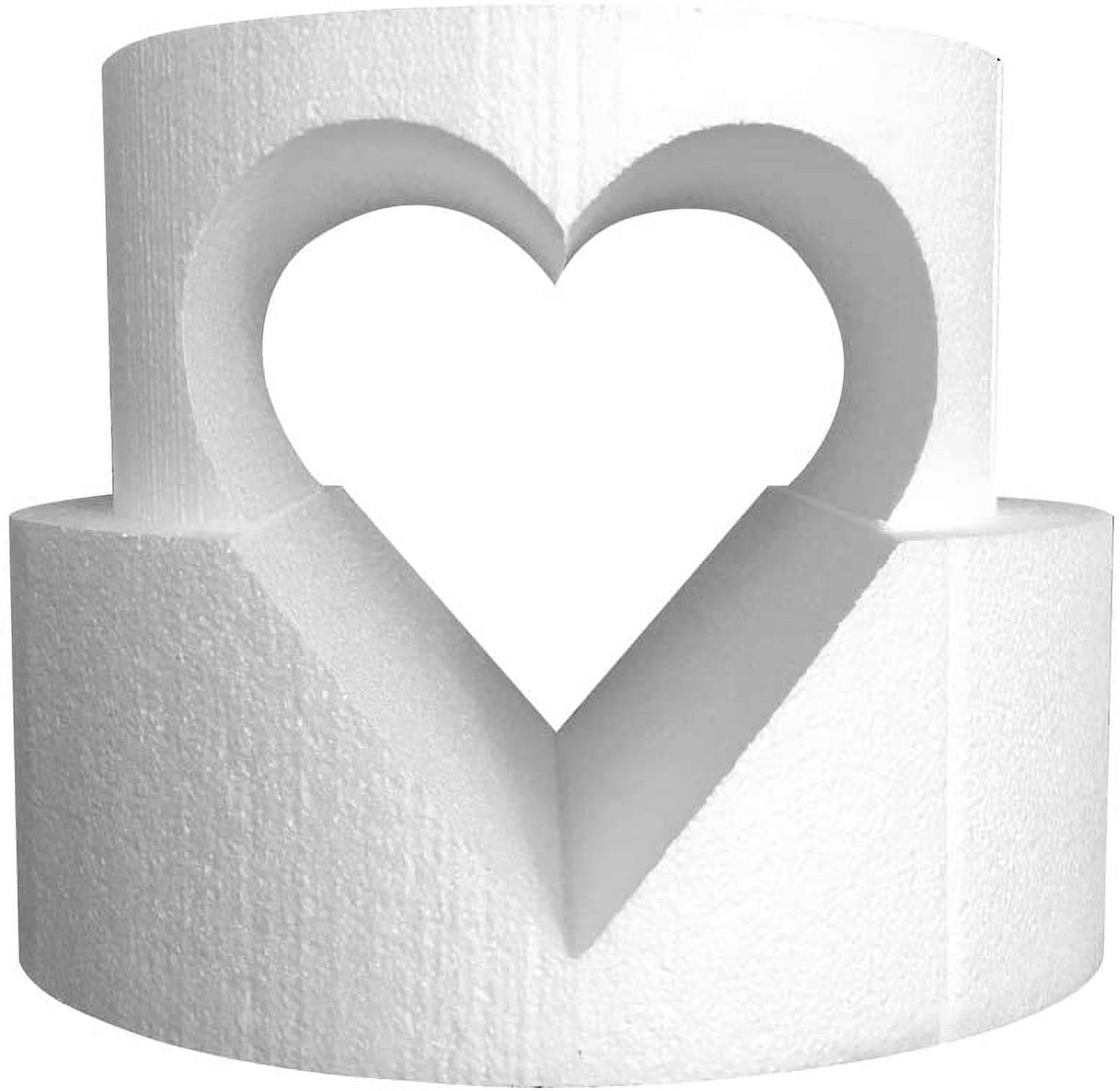 Shape Innovation - Round Cake Dummy Set: 8' x 4' Top Tier, 10' x 4 ...