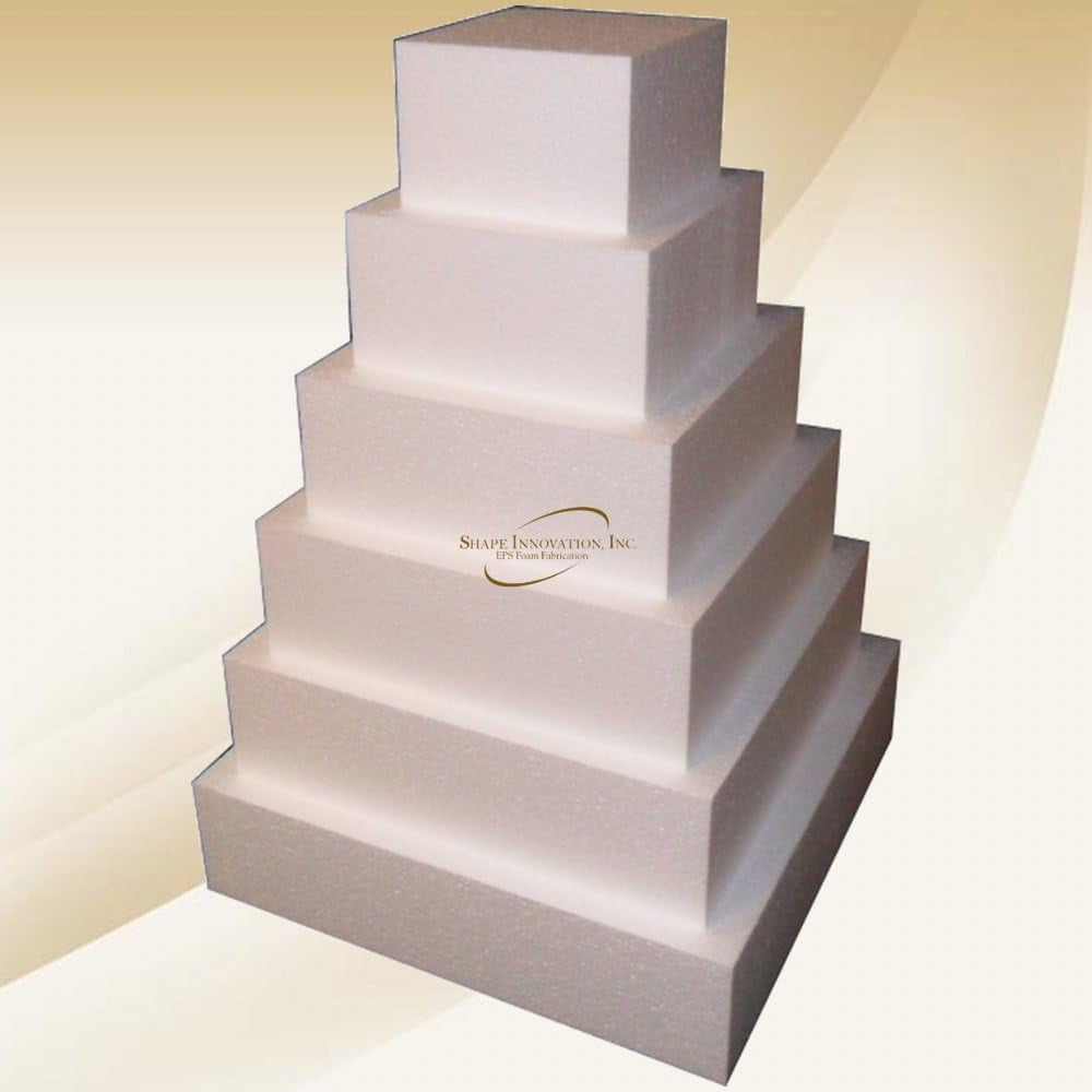 Shape Innovation - Square Cake set - Set Of 6, Each 4" High By 6", 8 ...