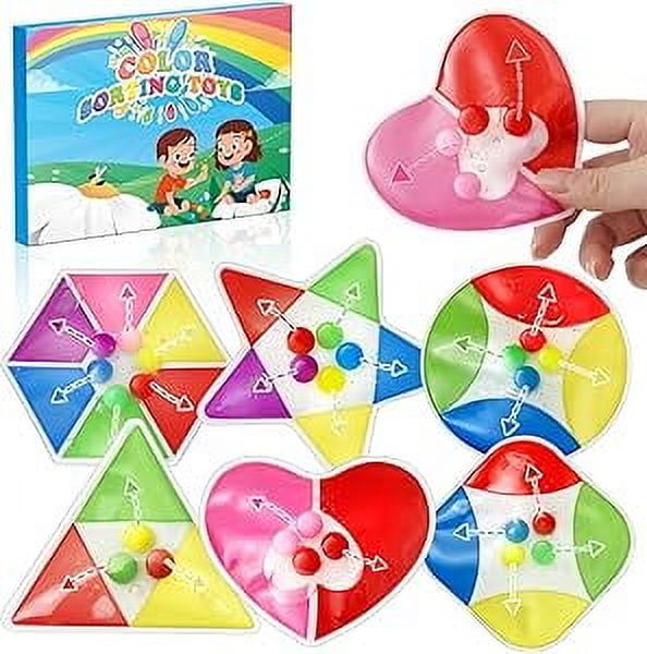 Shape Learning Sensory Toys for Toddler 1-3 - 6Pcs Shapes Learning ...