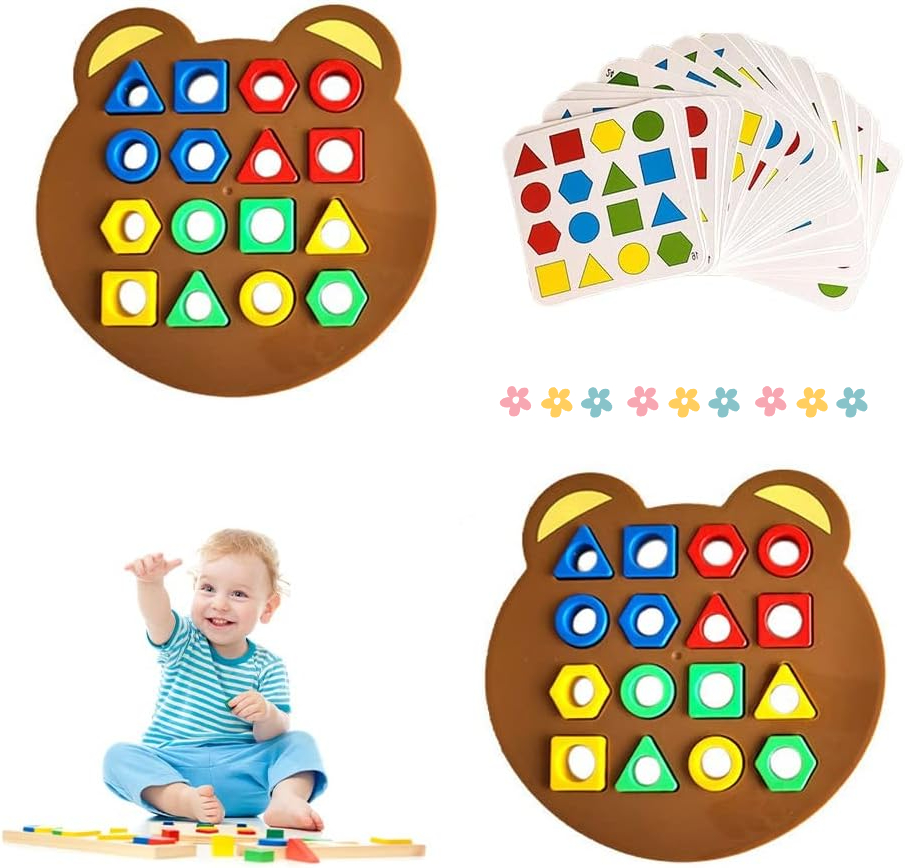 Shape Matching Game Color Sensory Educational Toy, Children Puzzles ...