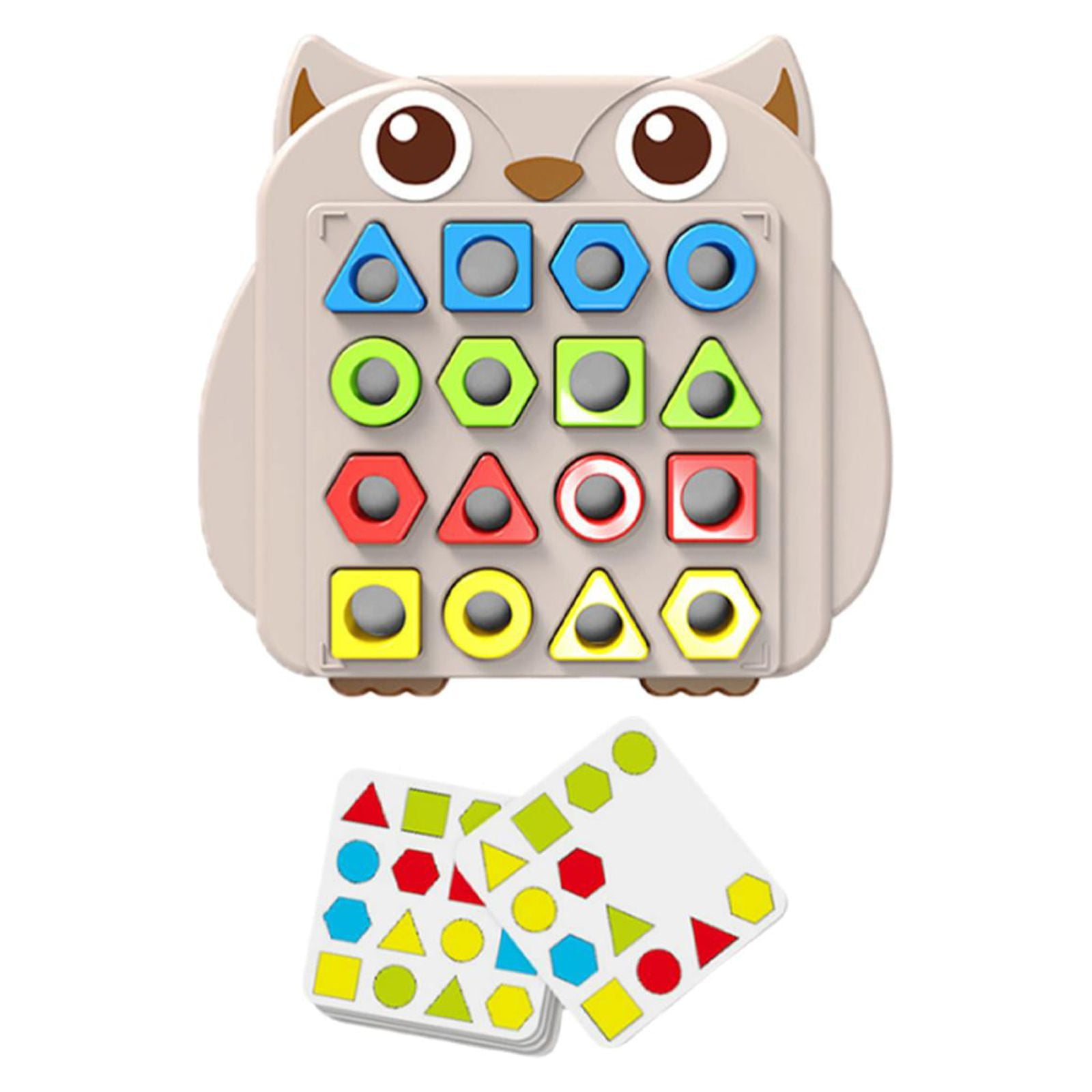 Shape Matching Game Geometric Shape Matching Board Game for Girls Boys ...