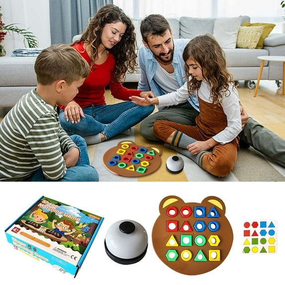 Shape Matching Game, Puzzles Geometric Shape, Checkerboard Interactive ...