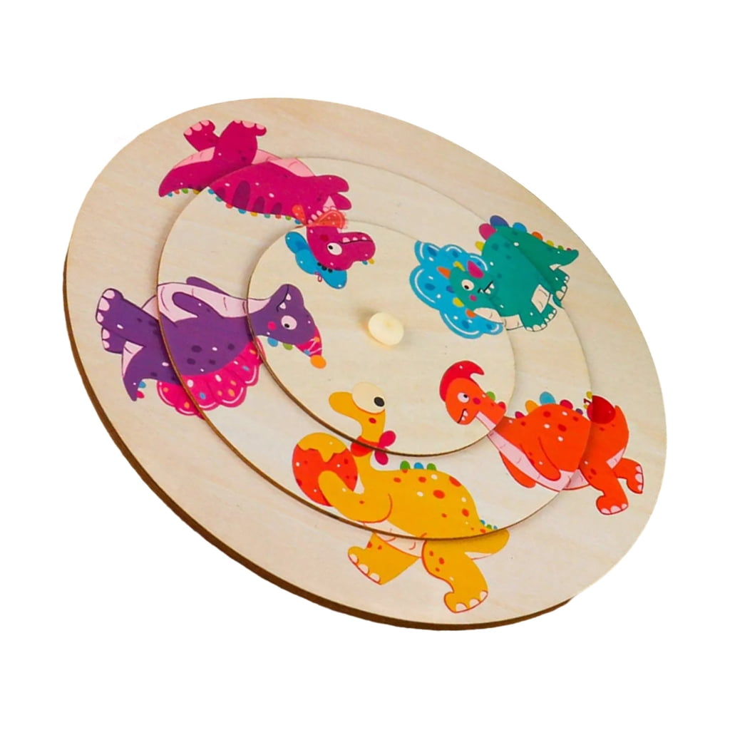Shape Matching Puzzle Boards Toy Rotating Design For Toddler Learning ...