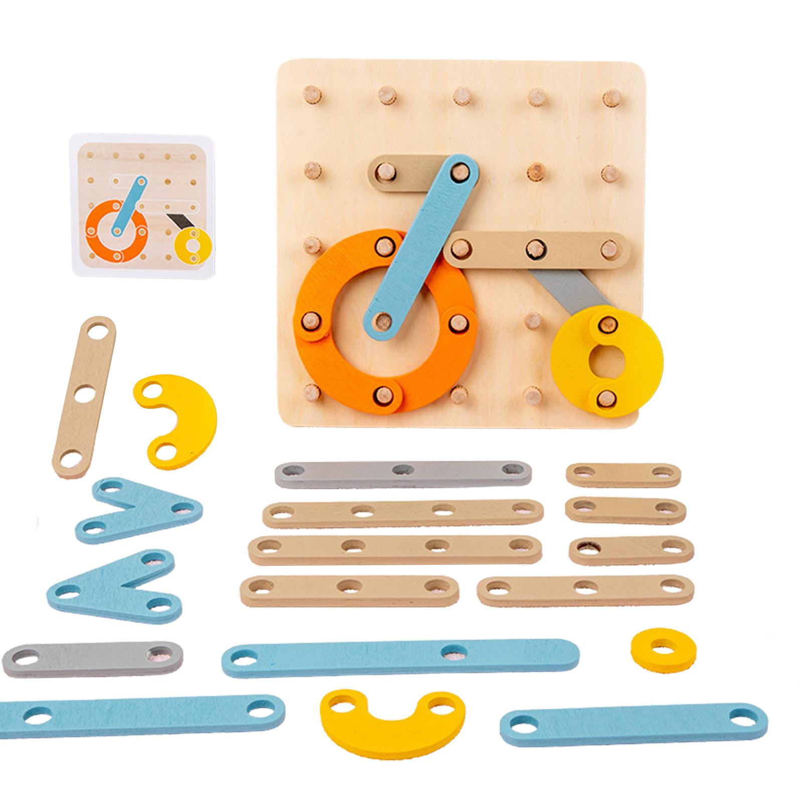 Shape Matching Puzzle | Creative Wooden Construction Jigsaw Toddler ...