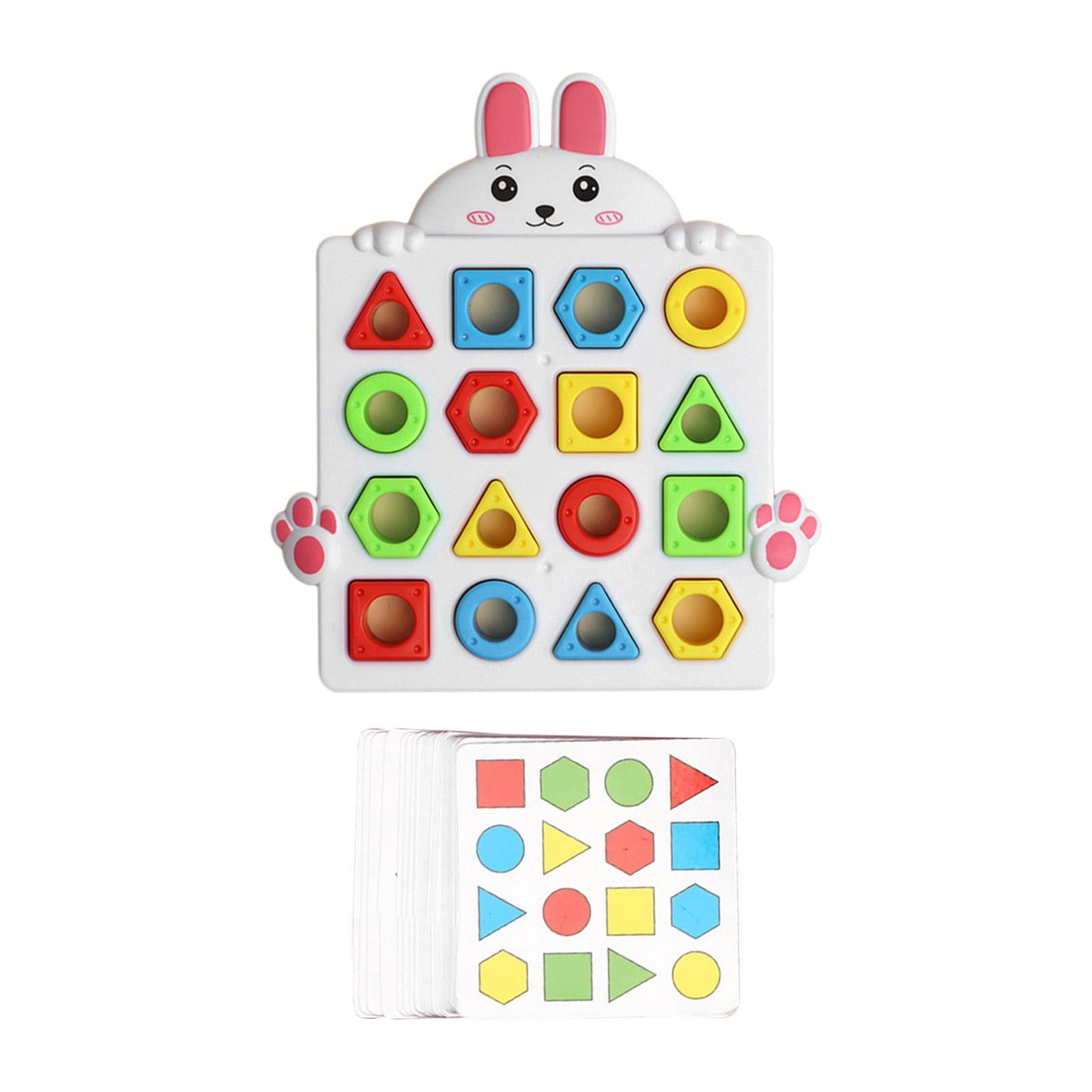Shape Matching Puzzle Learning Activity Development Toy Montessori Busy ...