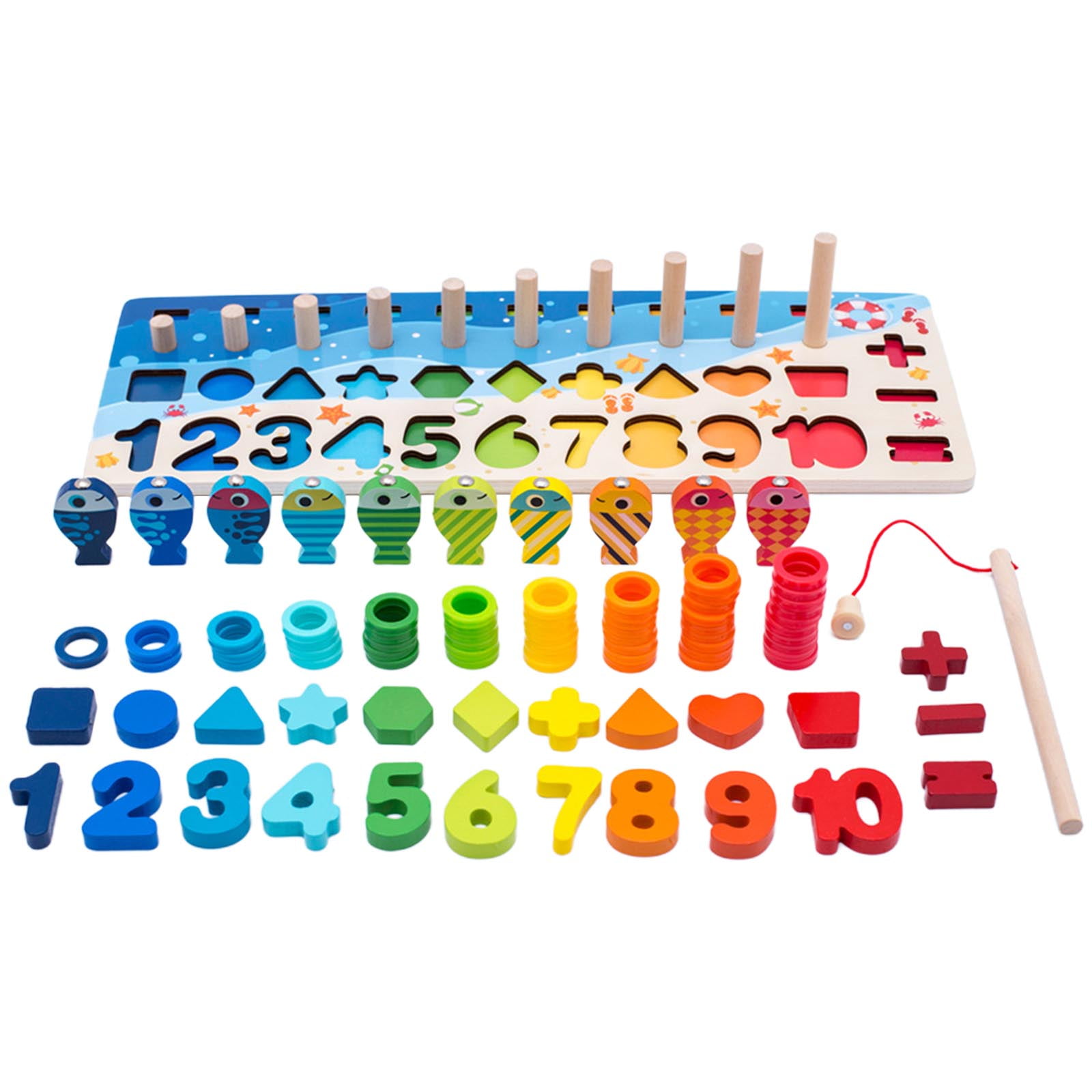 Shape Number Learning Toy Puzzle Learning with Color Recognition ...