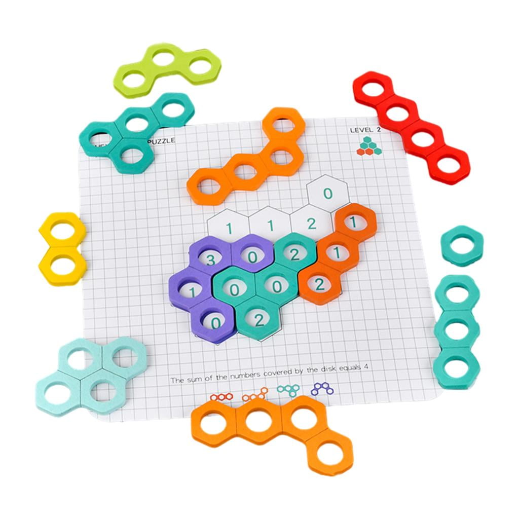 Shape Number Matching Game Teaching Aids with 6 Learning Puzzle Math ...