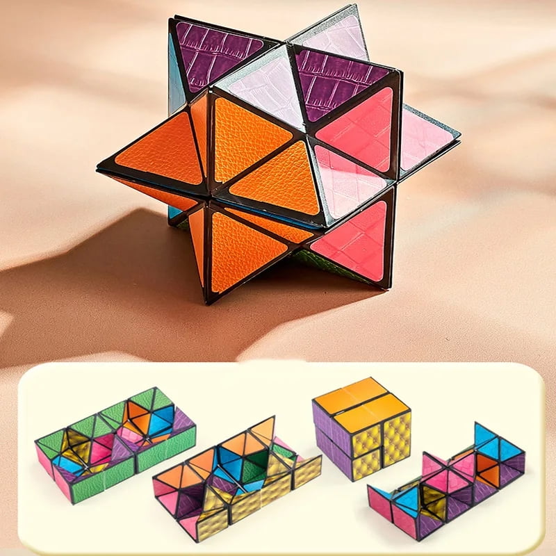 Shape Shifting Box Geometric Changeable Magnetic Magic Cube 3D ...