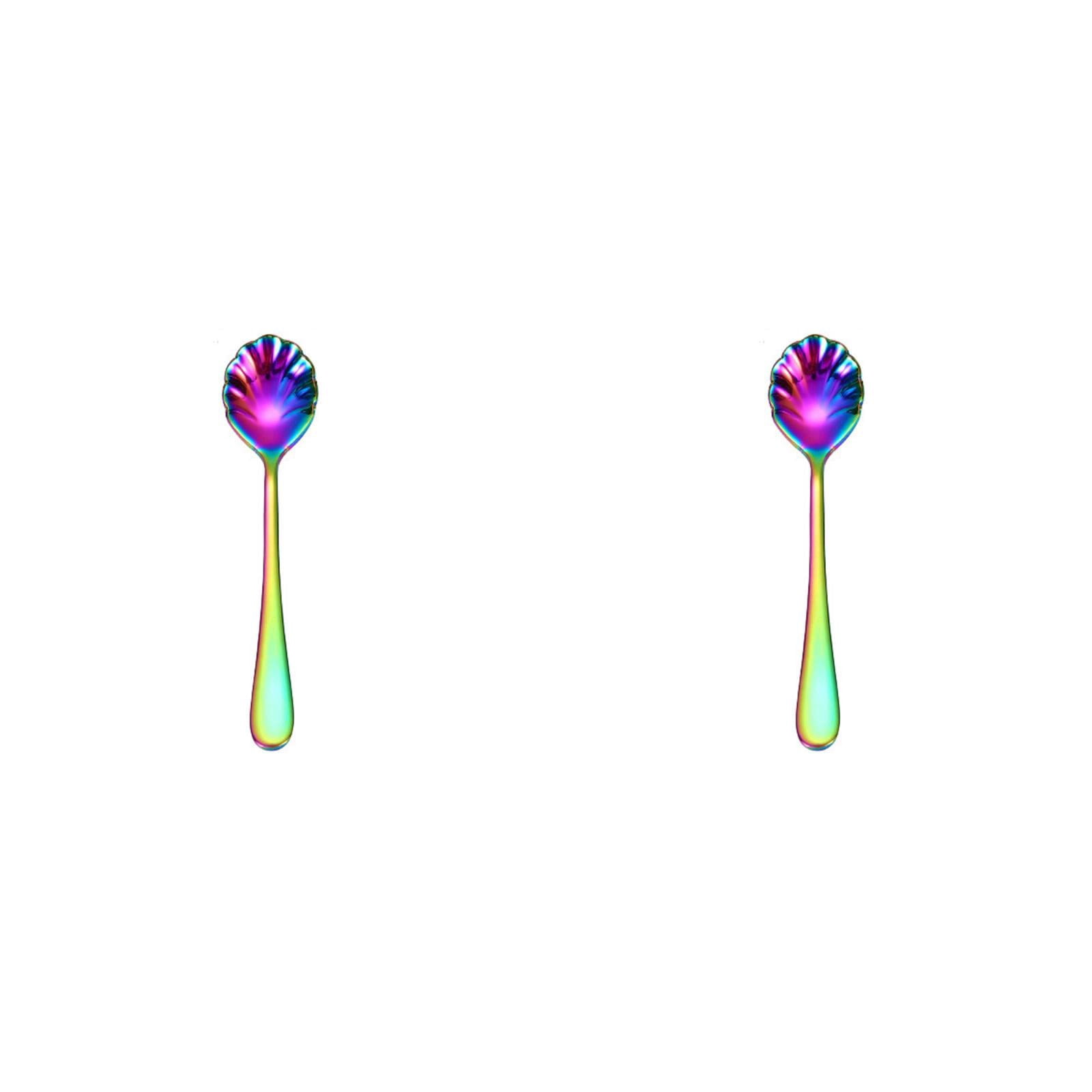 Shape Stainless Sugar Spoon Small Spoons for Dessert Tiny Jelly Spoon ...