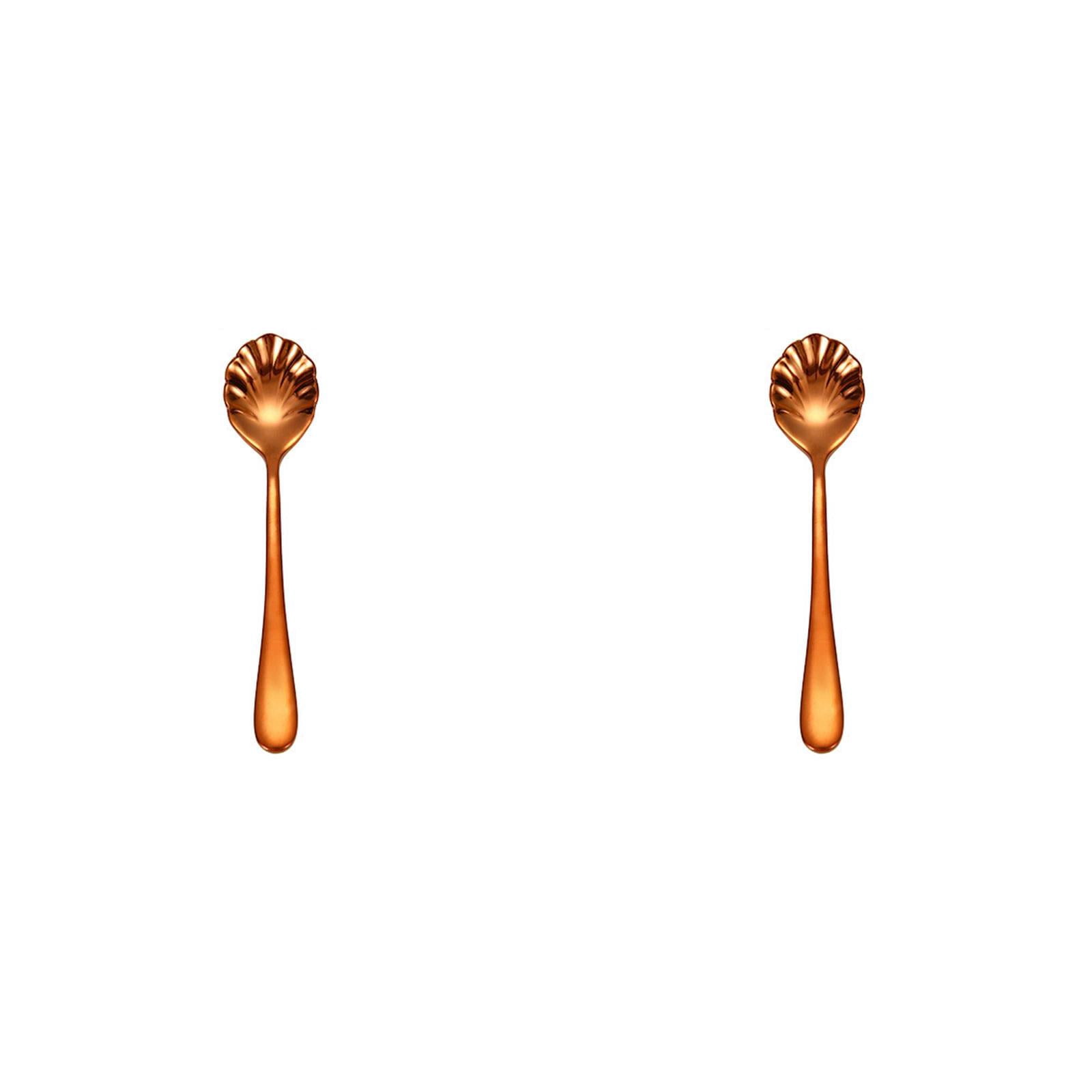 Shape Stainless Sugar Spoon Small Spoons for Dessert Tiny Jelly Spoon ...